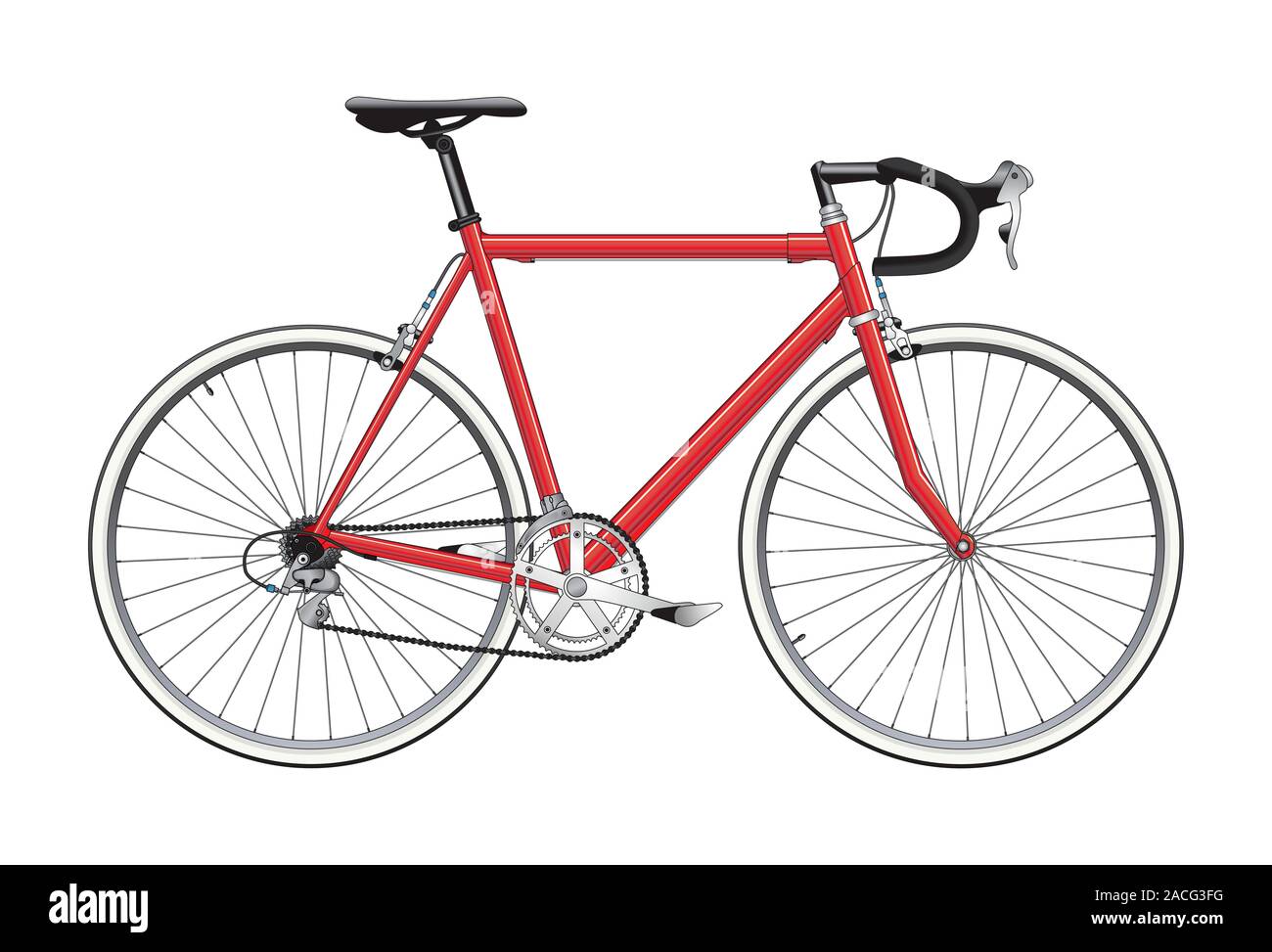 Road bike, computer artwork Stock Photo - Alamy