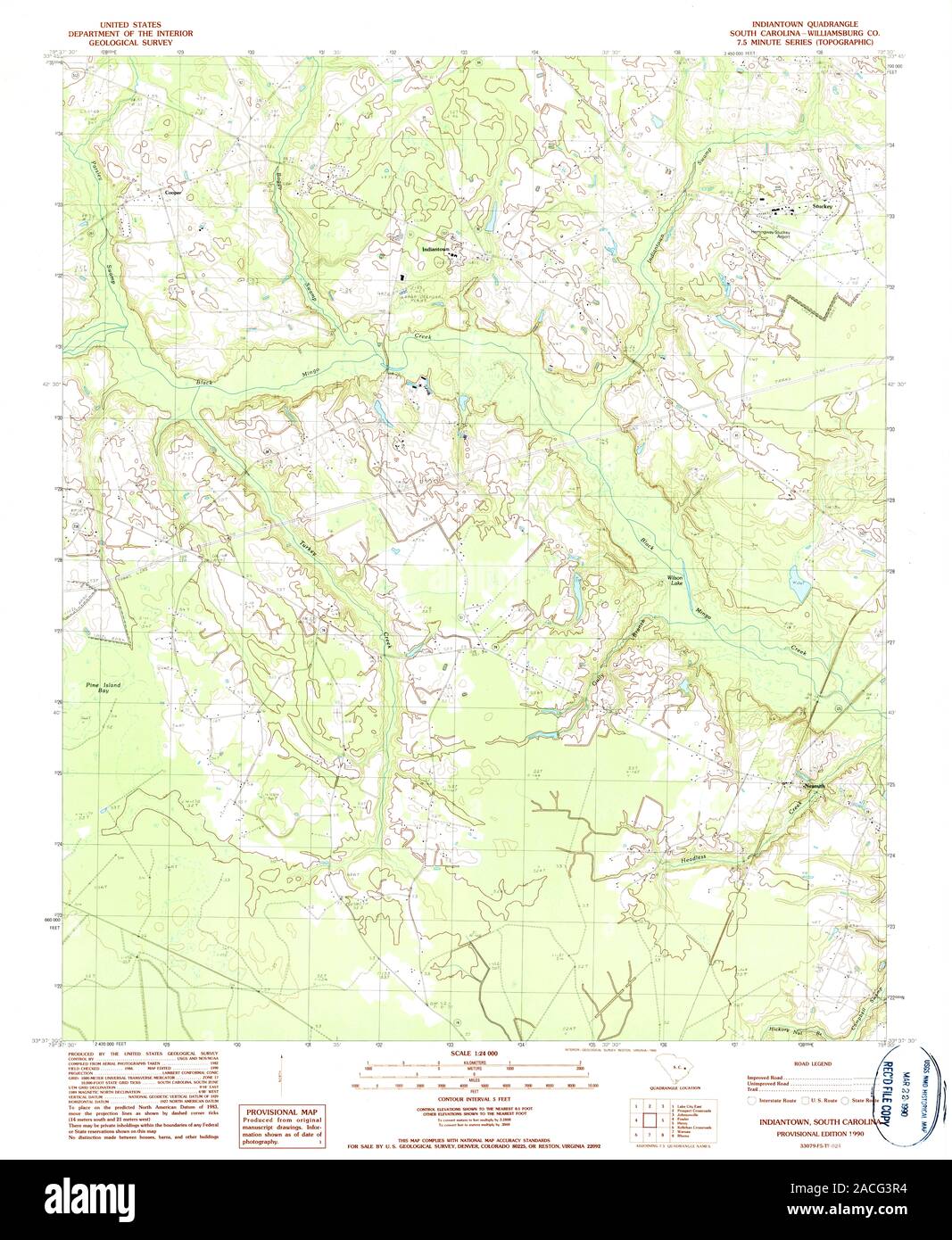 Map of indiantown Cut Out Stock Images & Pictures - Alamy