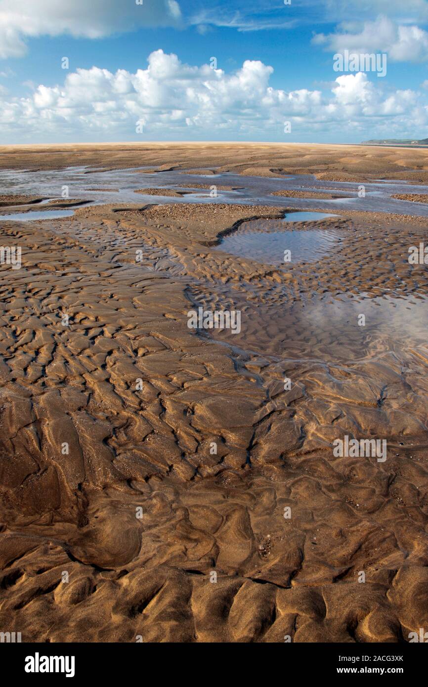 Taw-Torridge Estuary at low tide, seen from Northern Burrows, Devon ...