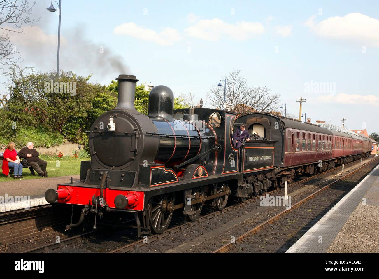Steam locomotive on the North Norfolk Poppy Line, UK Stock Photo - Alamy