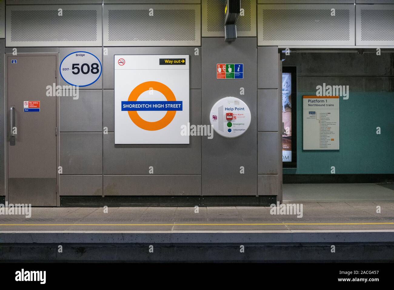 Shoreditch High Street Overground station Stock Photo - Alamy