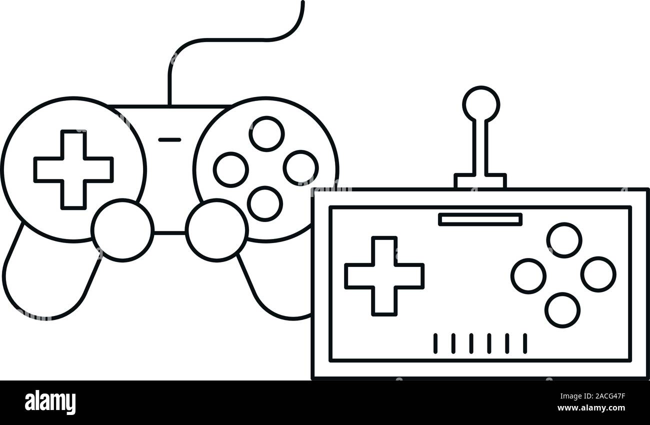 Game controls Stock Vector Images - Alamy