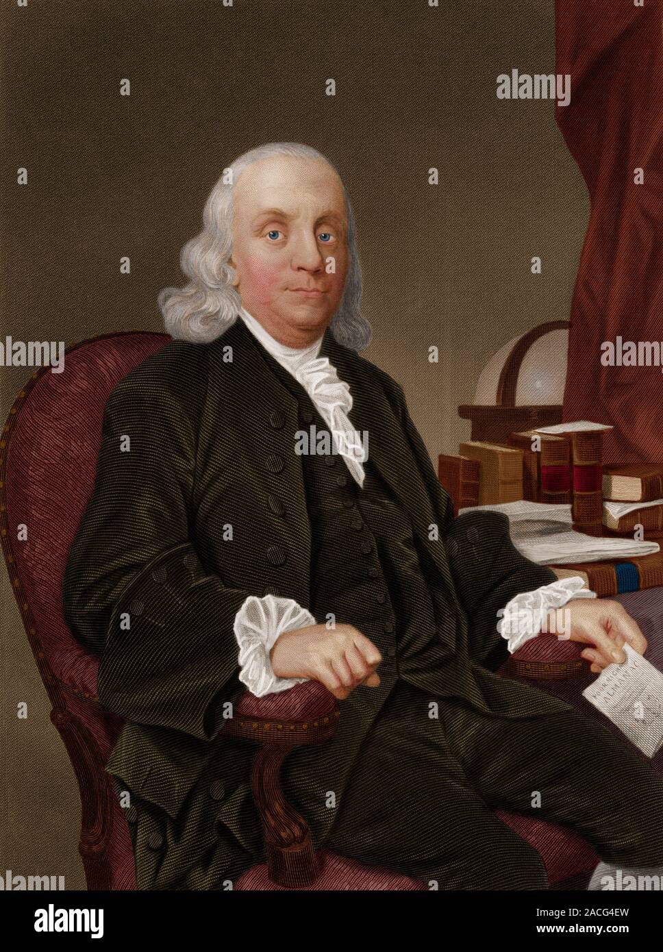 Benjamin Franklin (1706-1790), American scientist, inventor and ...