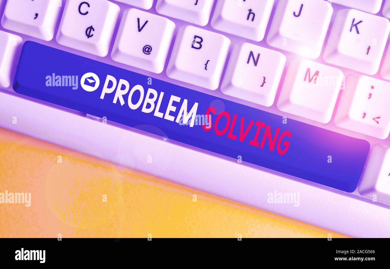 Word writing text Problem Solving. Business photo showcasing process of ...