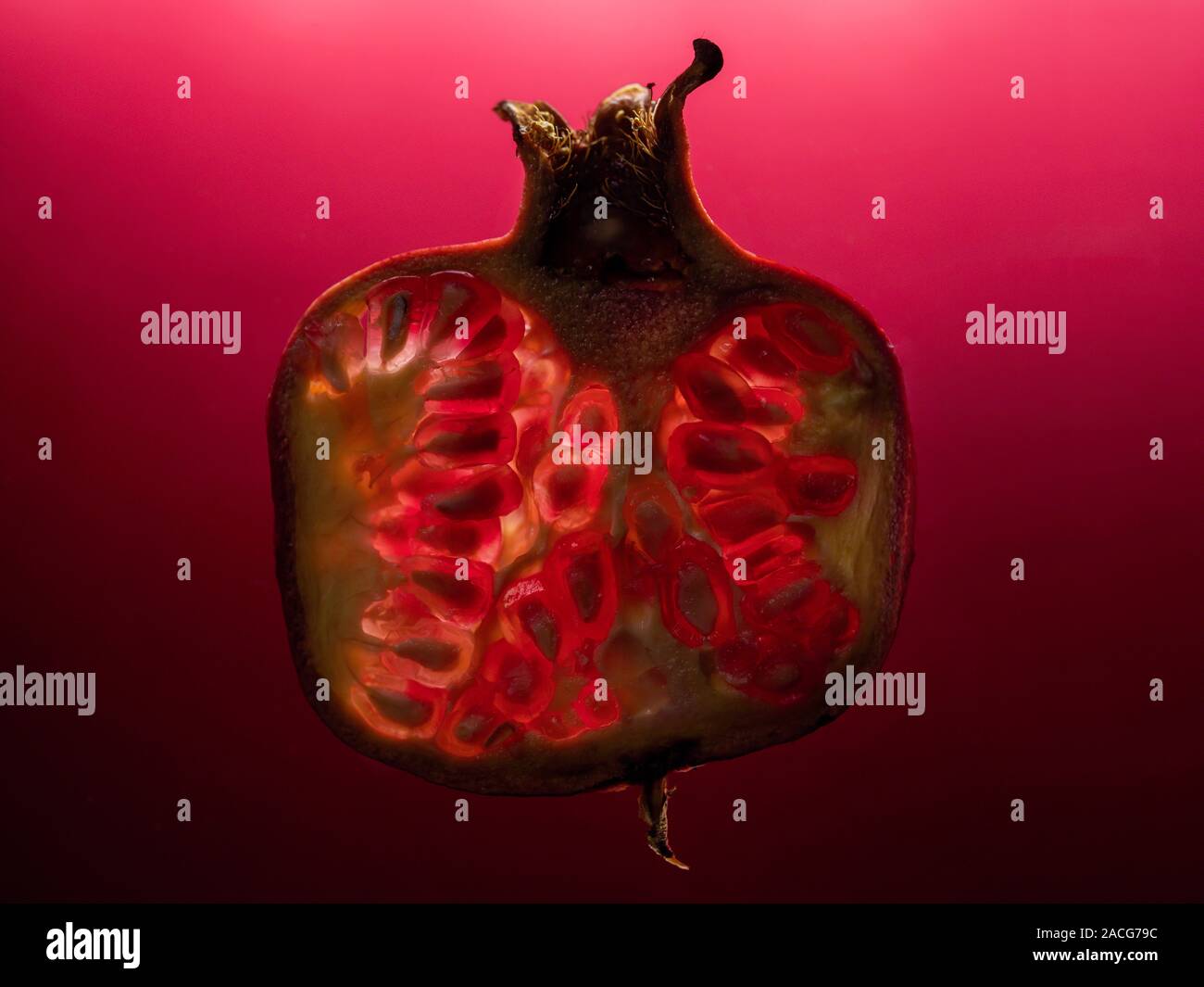 Pomegranate cross section hi-res stock photography and images - Alamy