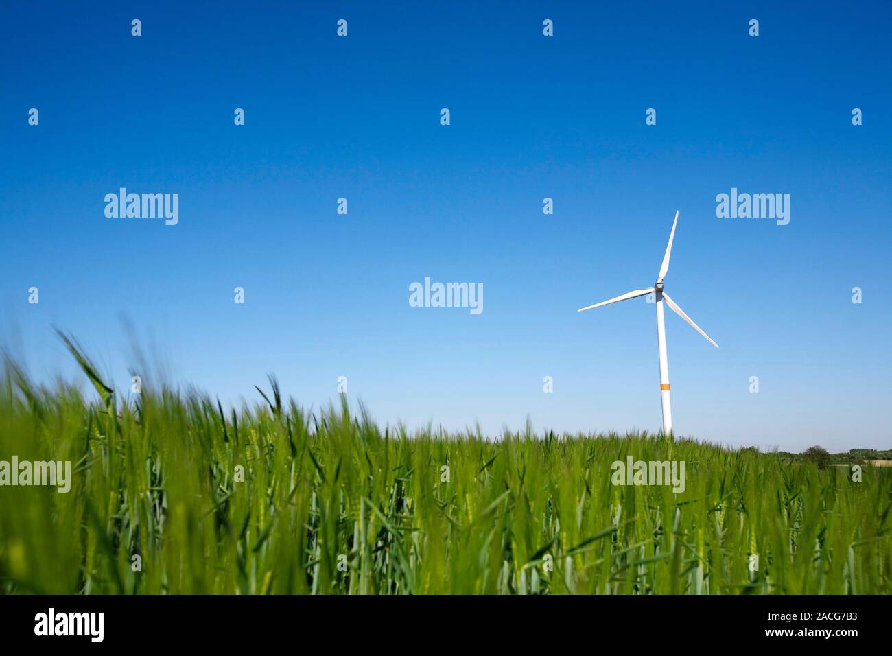 Wind turbine. Wind power is a renewable and clean source of energy for ...