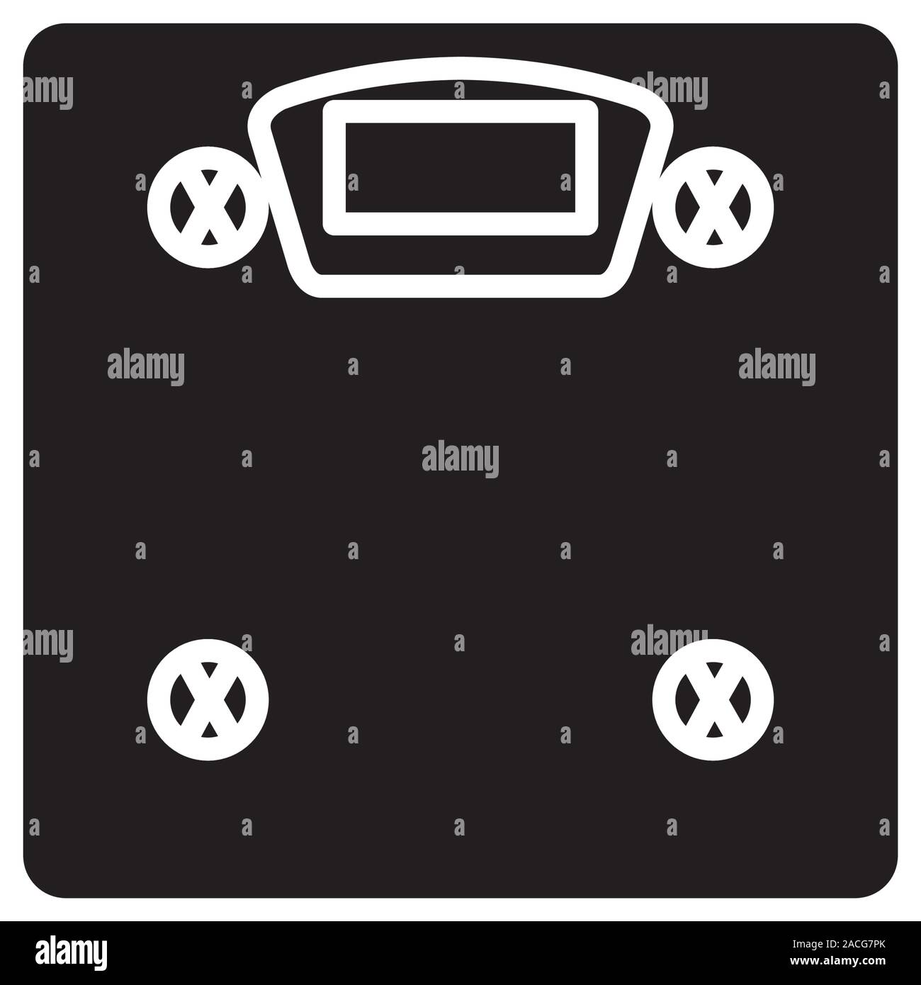 silhouette of scale measure weight isolated icon Stock Vector Image ...