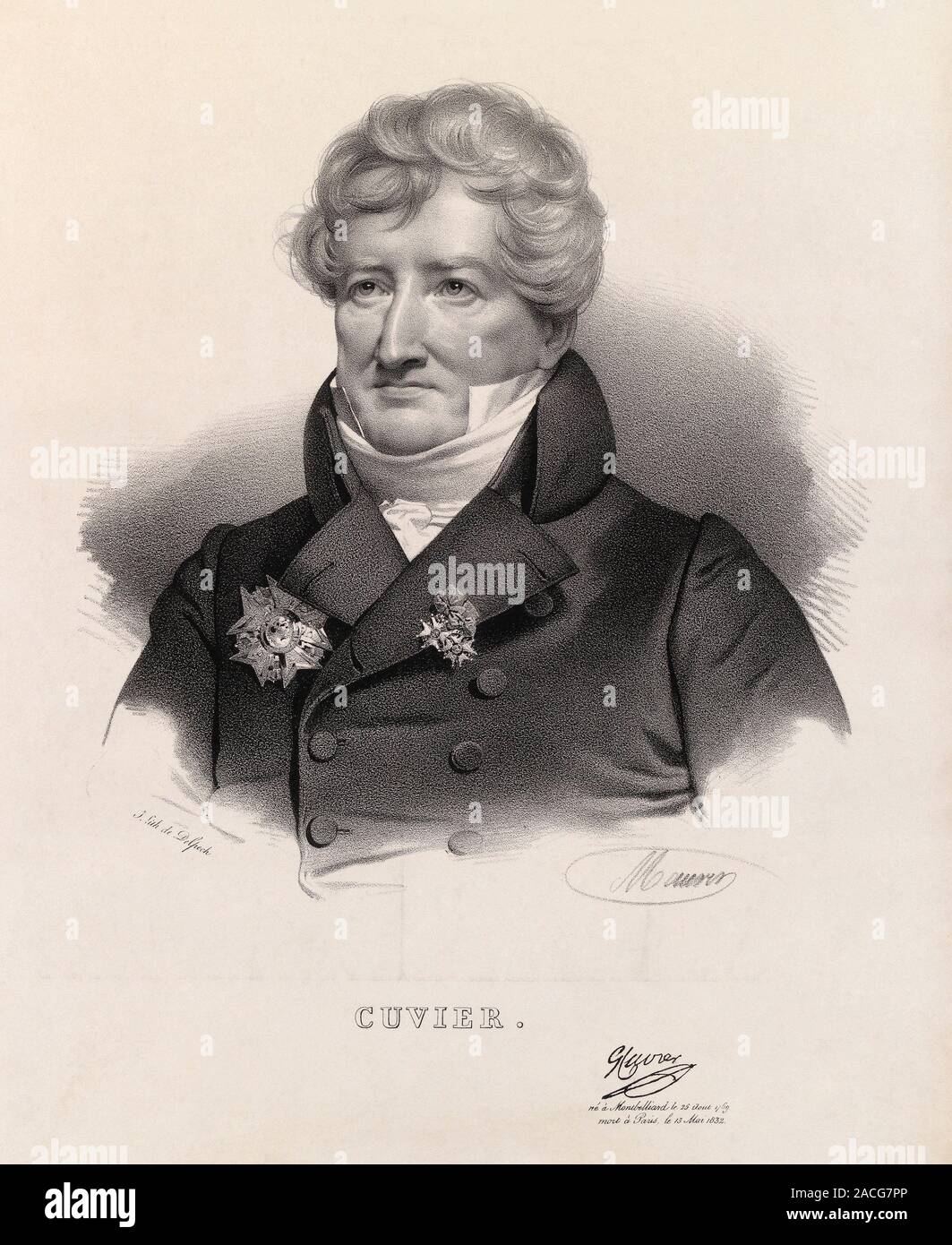 Georges Leopold Chretien Frederic Dagobert Cuvier (1769-1832), French ...