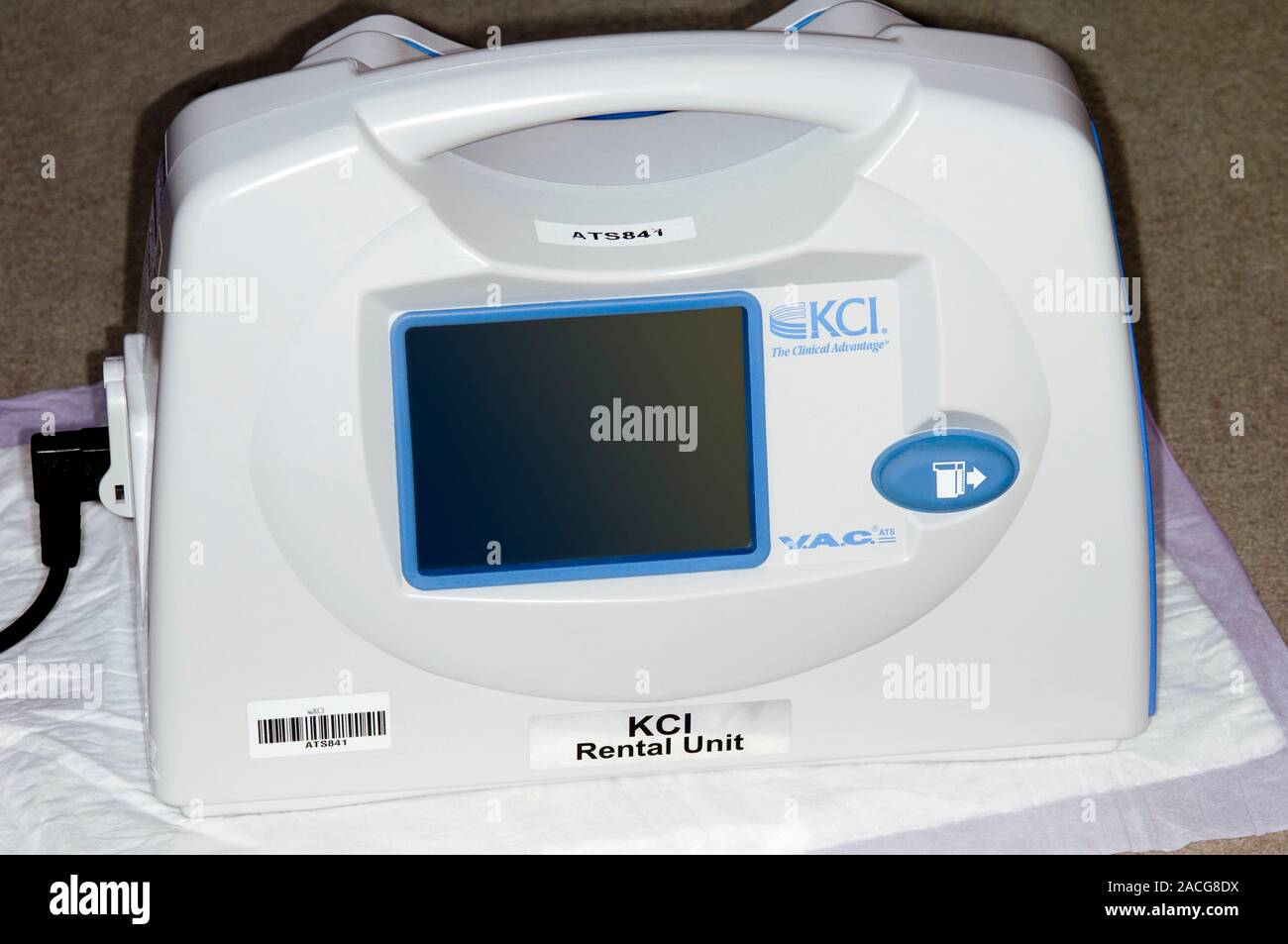 Vacuum pump used in the Vacuum Assisted Closure (VAC) technique to ...