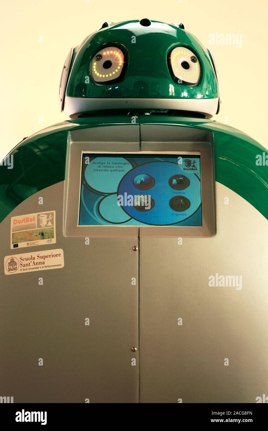 DustBot robot. DustBot is a wheeled robot designed to collect household ...