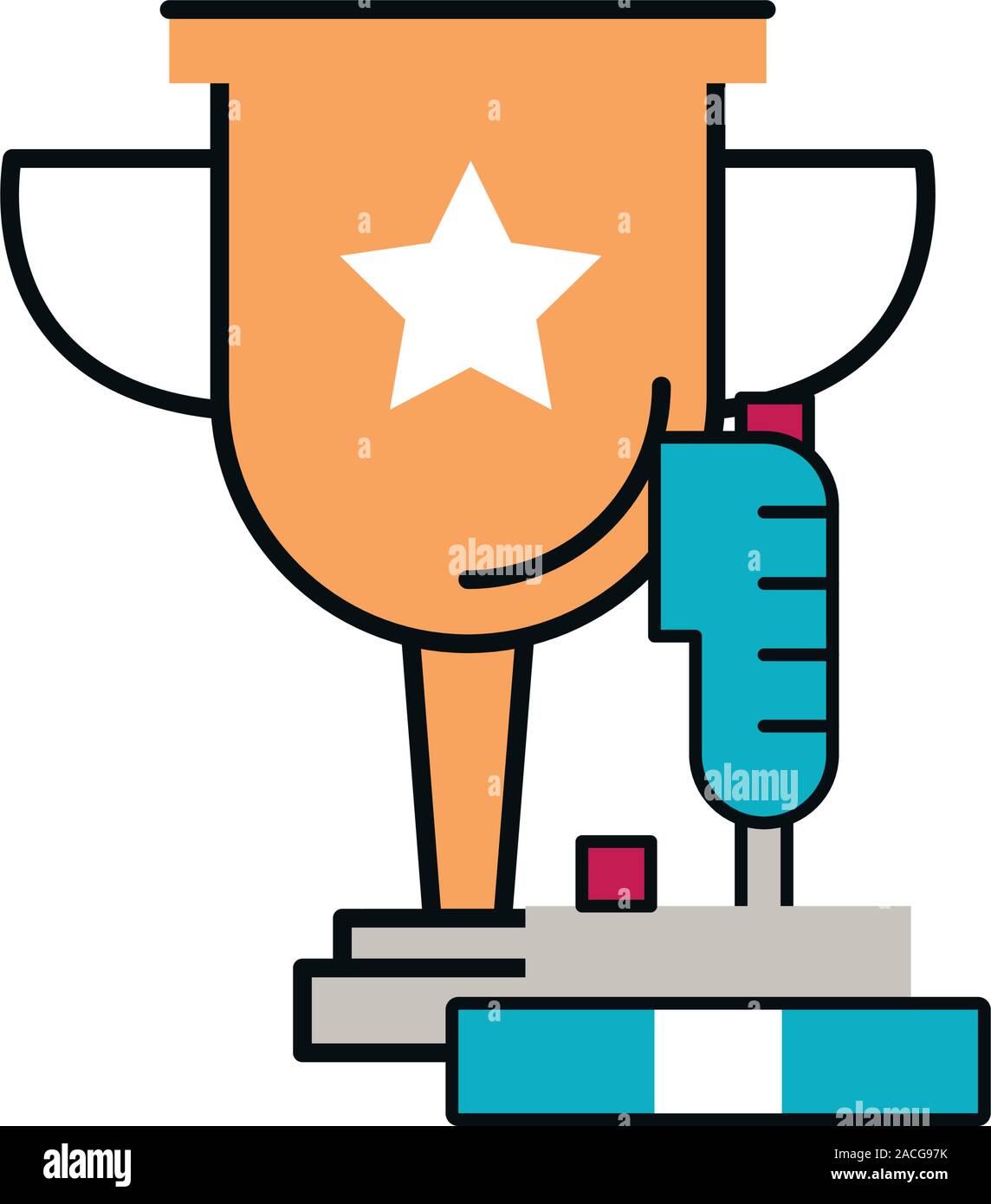 Child winner trophy Cut Out Stock Images & Pictures - Alamy