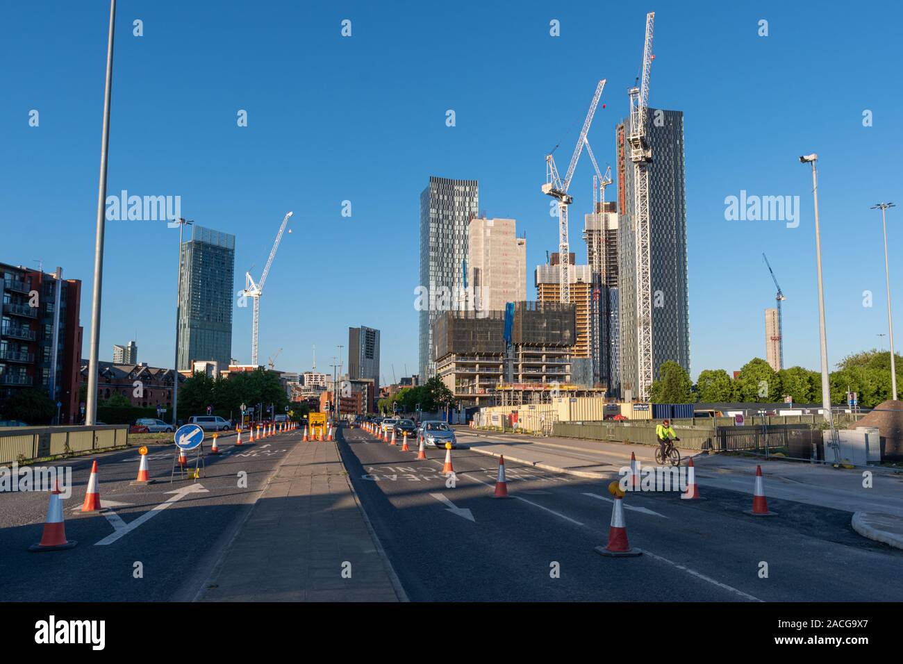 Chester Road Skyline Stock Photo - Alamy