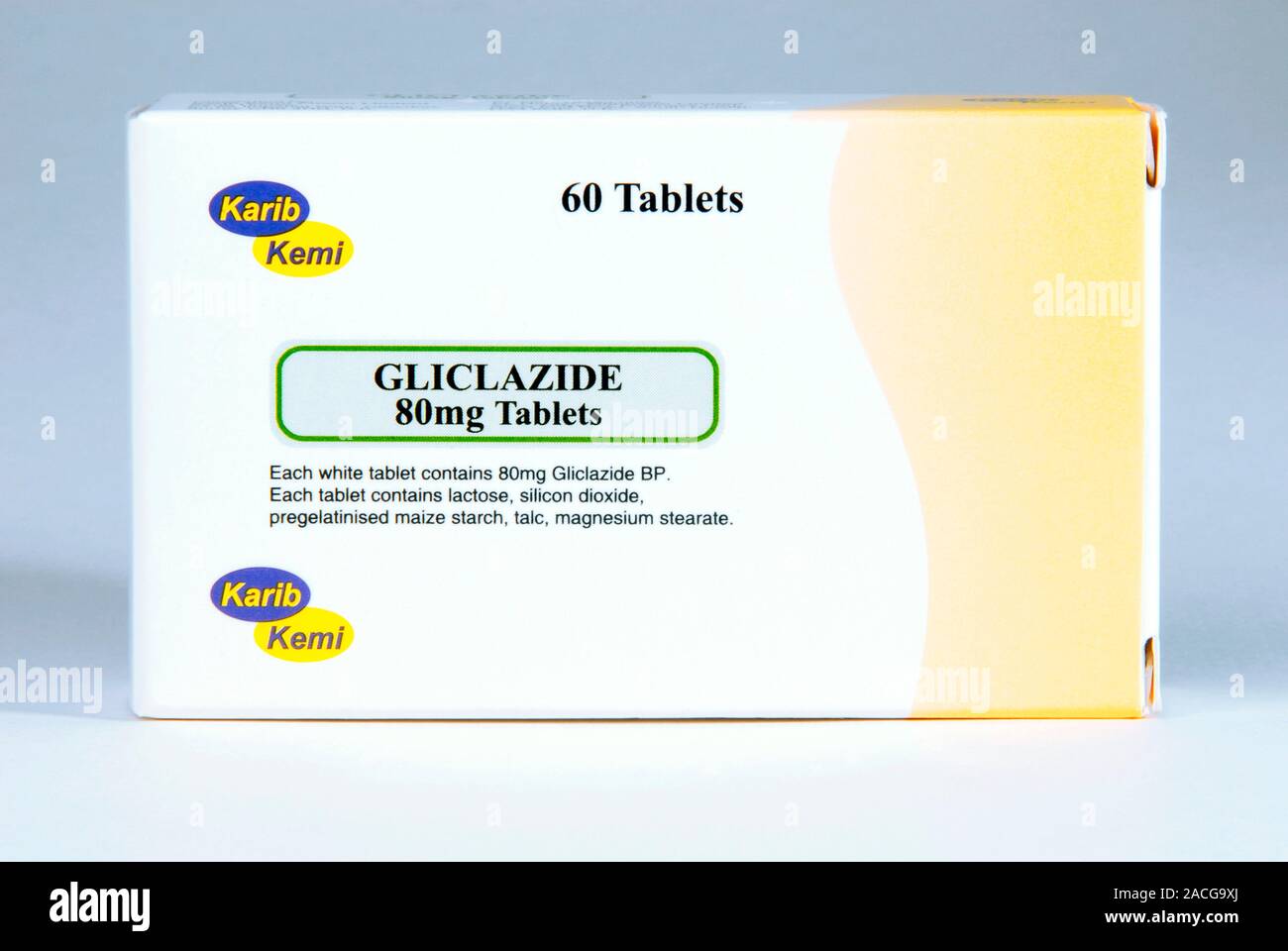 Gliclazide diabetes drug packaging. Gliclazide is an oral hypoglycemic ...