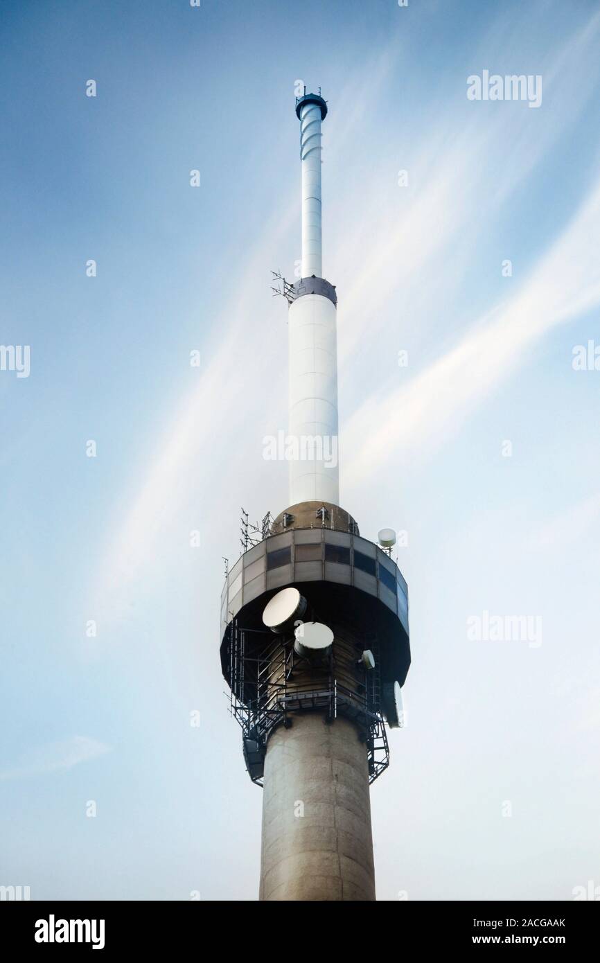 Emley Moor transmitting station. This is the top section of this ...