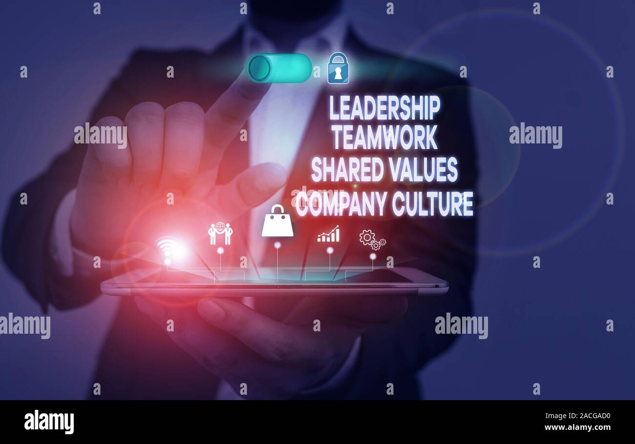 Handwriting text writing Leadership Teamwork Shared Values Company ...