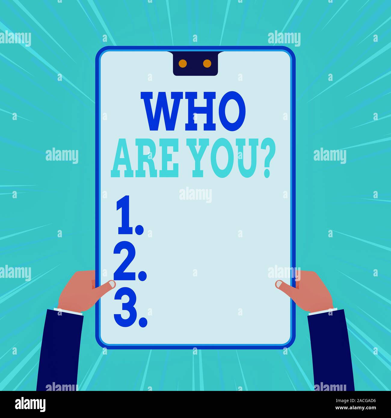 Conceptual hand writing showing Who Are You Question. Concept meaning ...