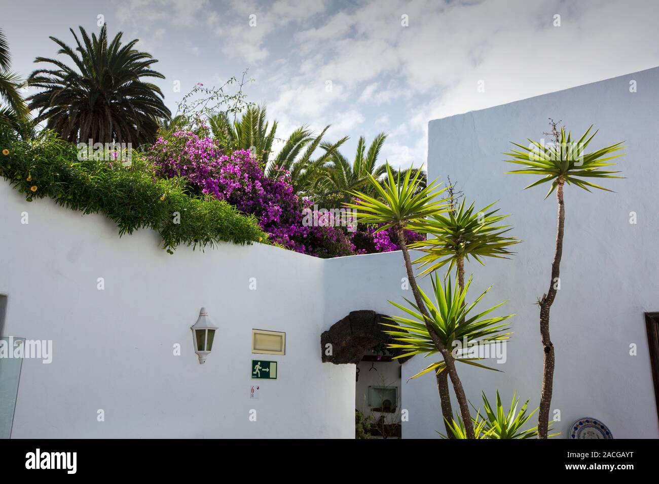 Cesar Manrique's house in Haria on Lanzarote, Canary Islands Stock ...