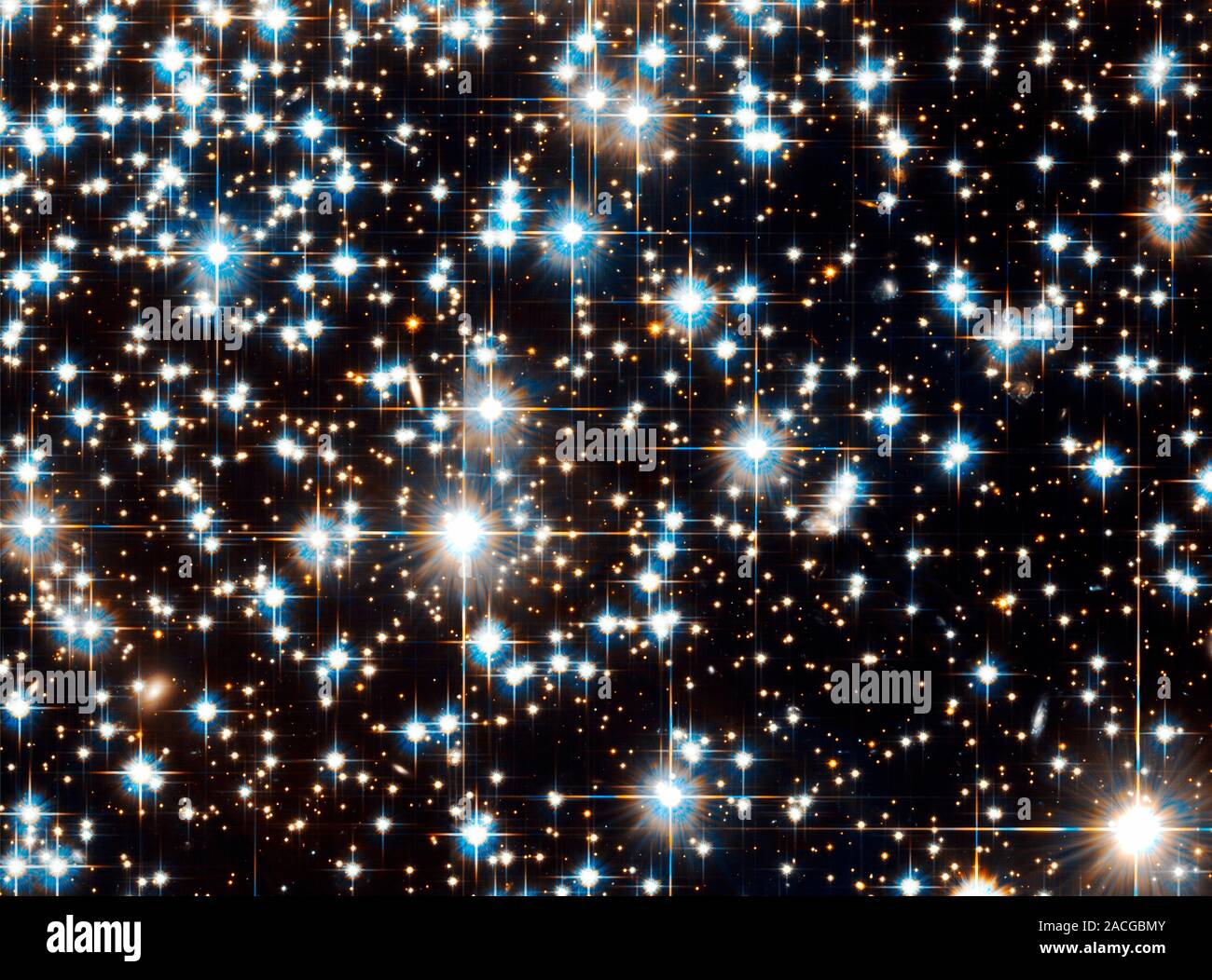 Stars in globular star cluster NGC 6397, Hubble Space Telescope (HST) image. The stars in ...