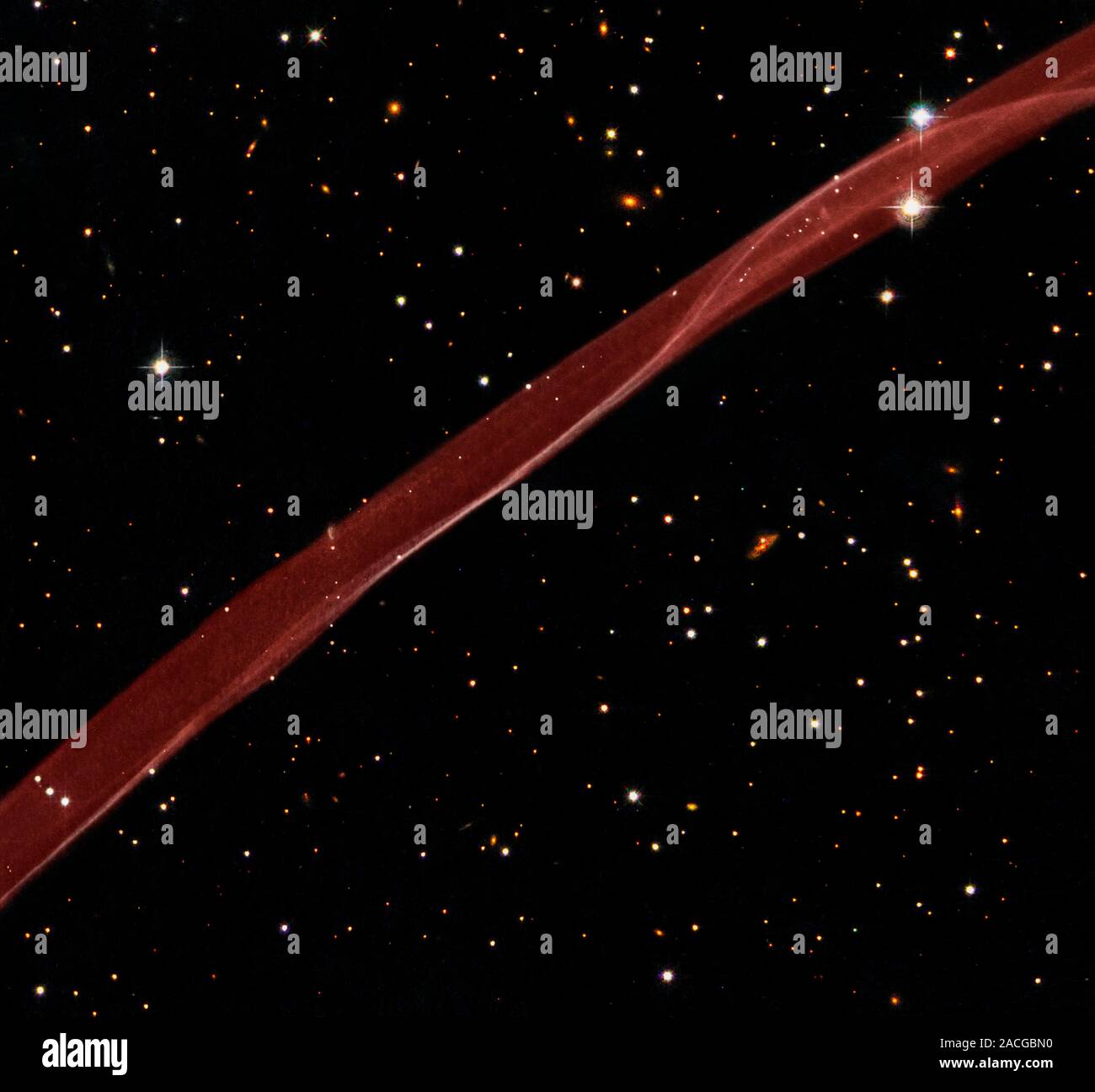 Supernova remnant SN 1006, Hubble Space Telescope image. This is a view ...