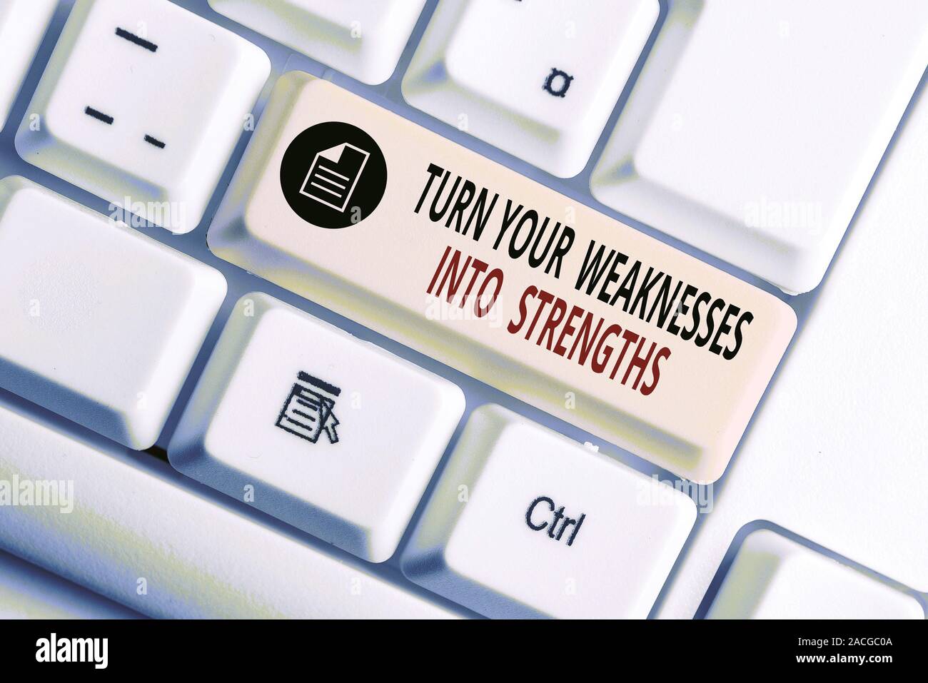 Handwriting text writing Turn Your Weaknesses Into Strengths ...