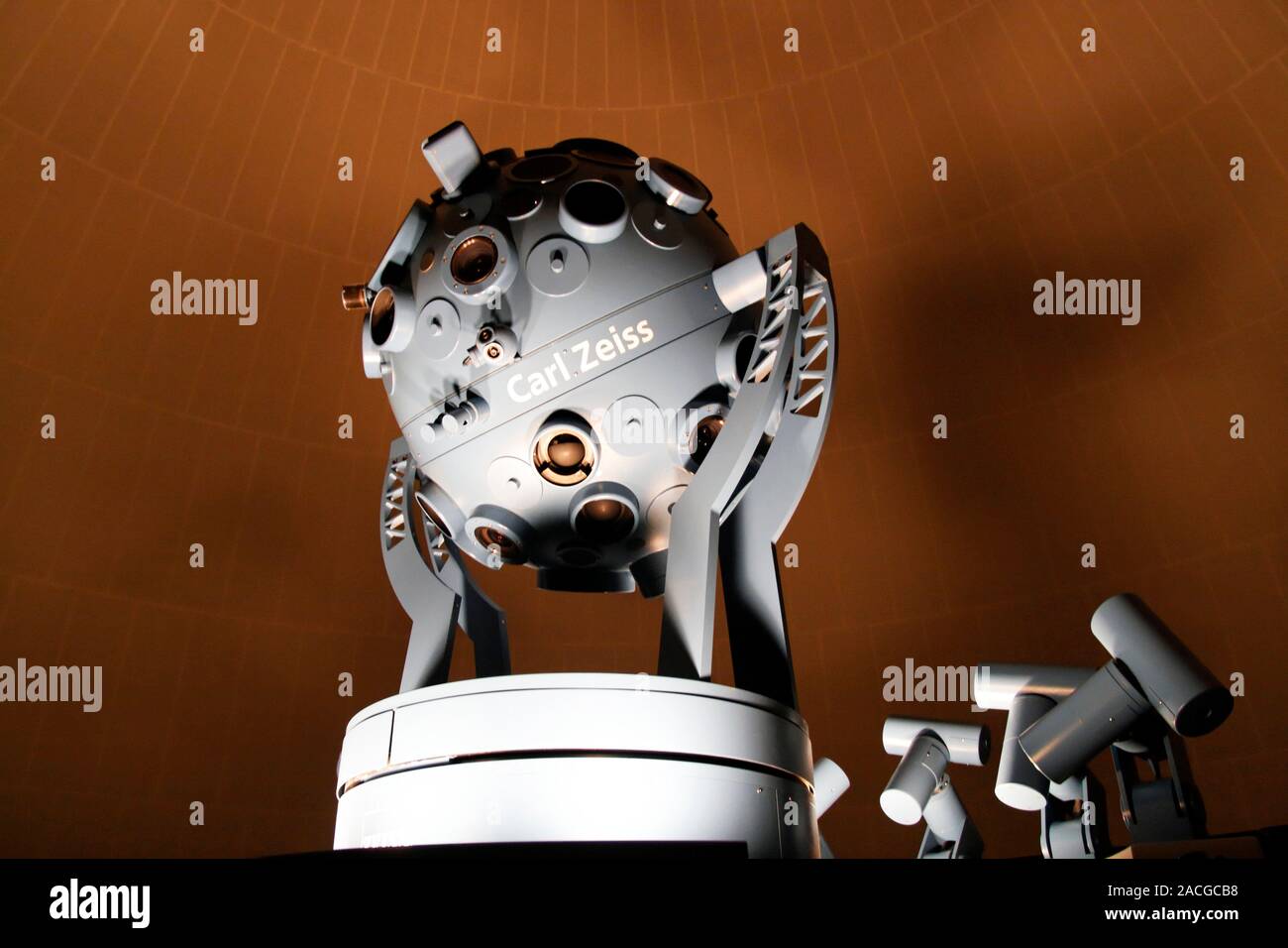 Planetarium projector. This device projects images of stars and planets ...