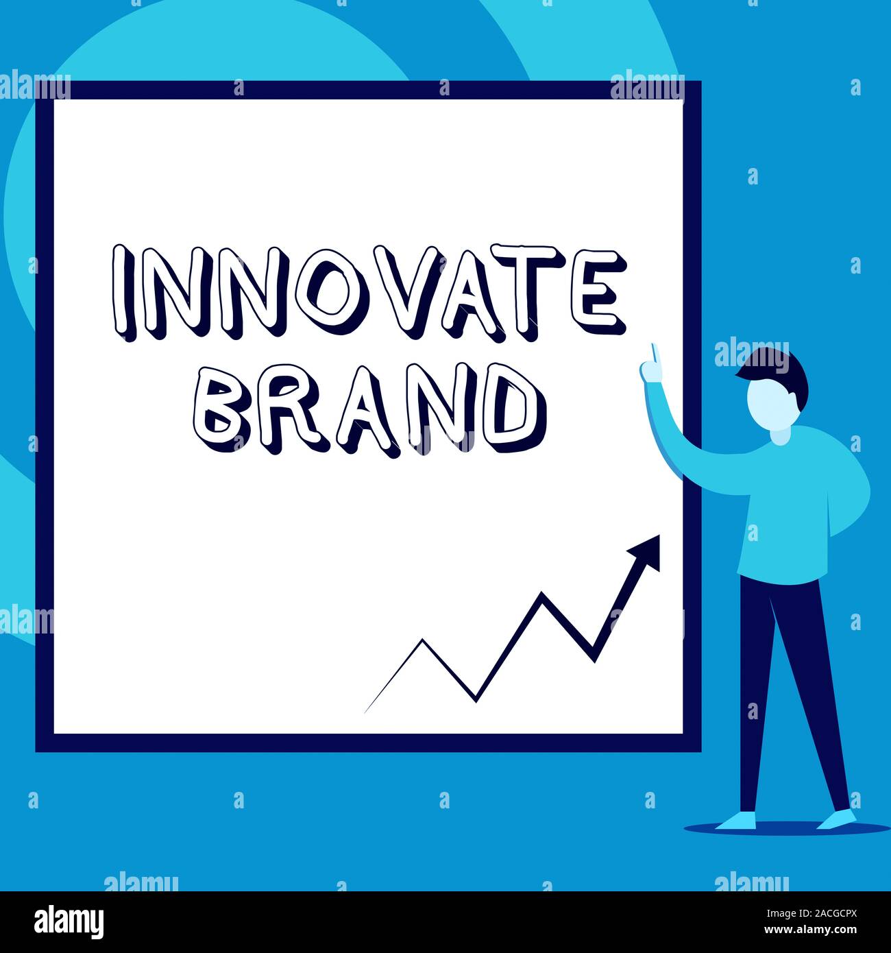 Conceptual hand writing showing Innovate Brand. Concept meaning ...