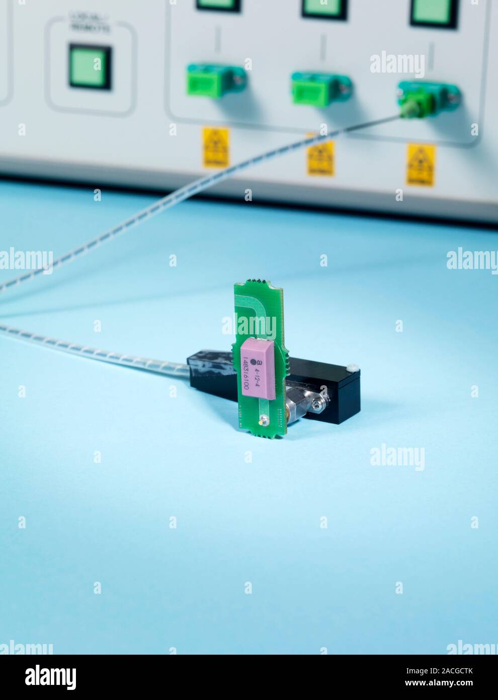 Wireless antenna electronics test. Wireless antenna electronics (centre ...