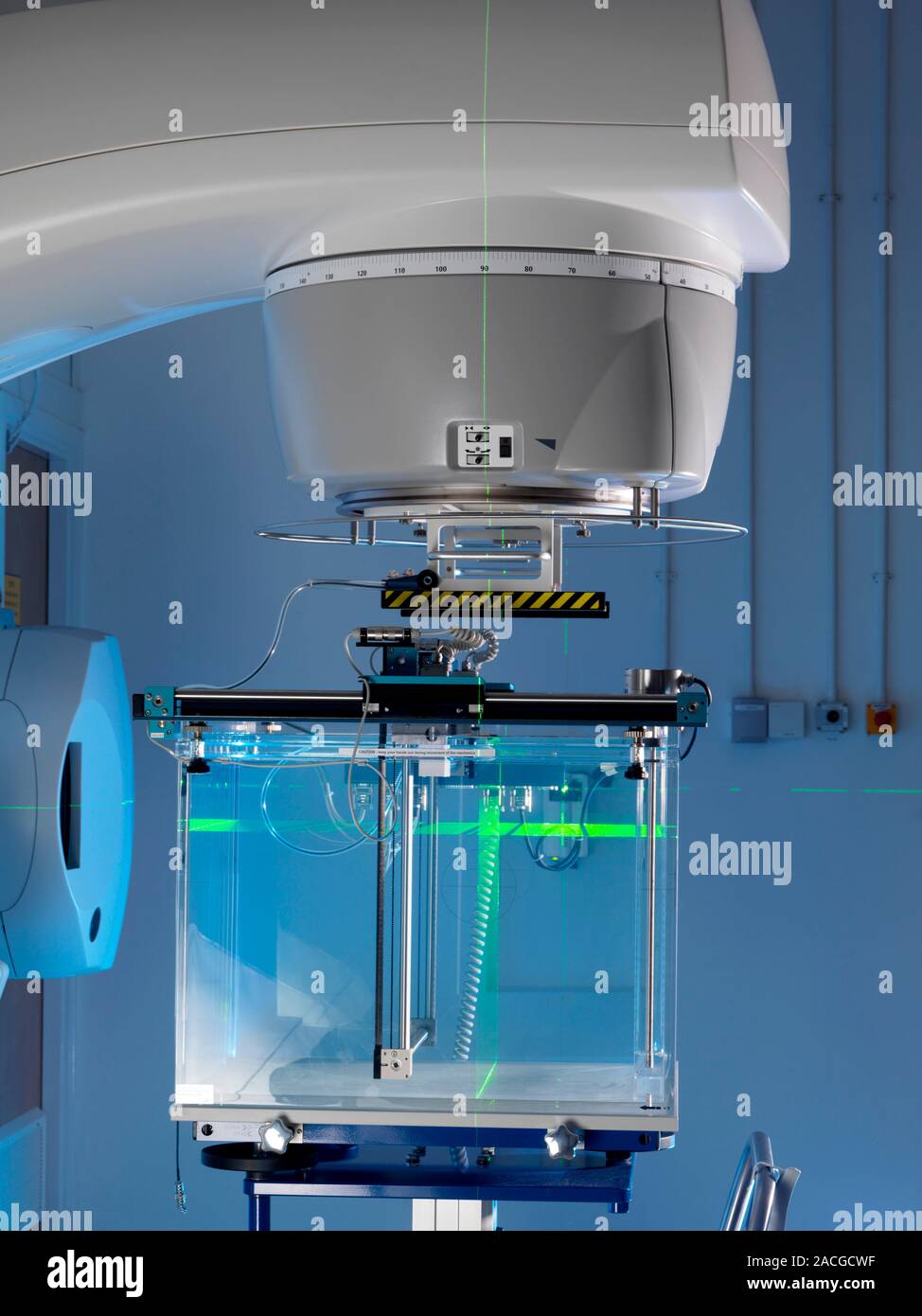 Medical radiotherapy linear accelerator. This device is used to deliver ...