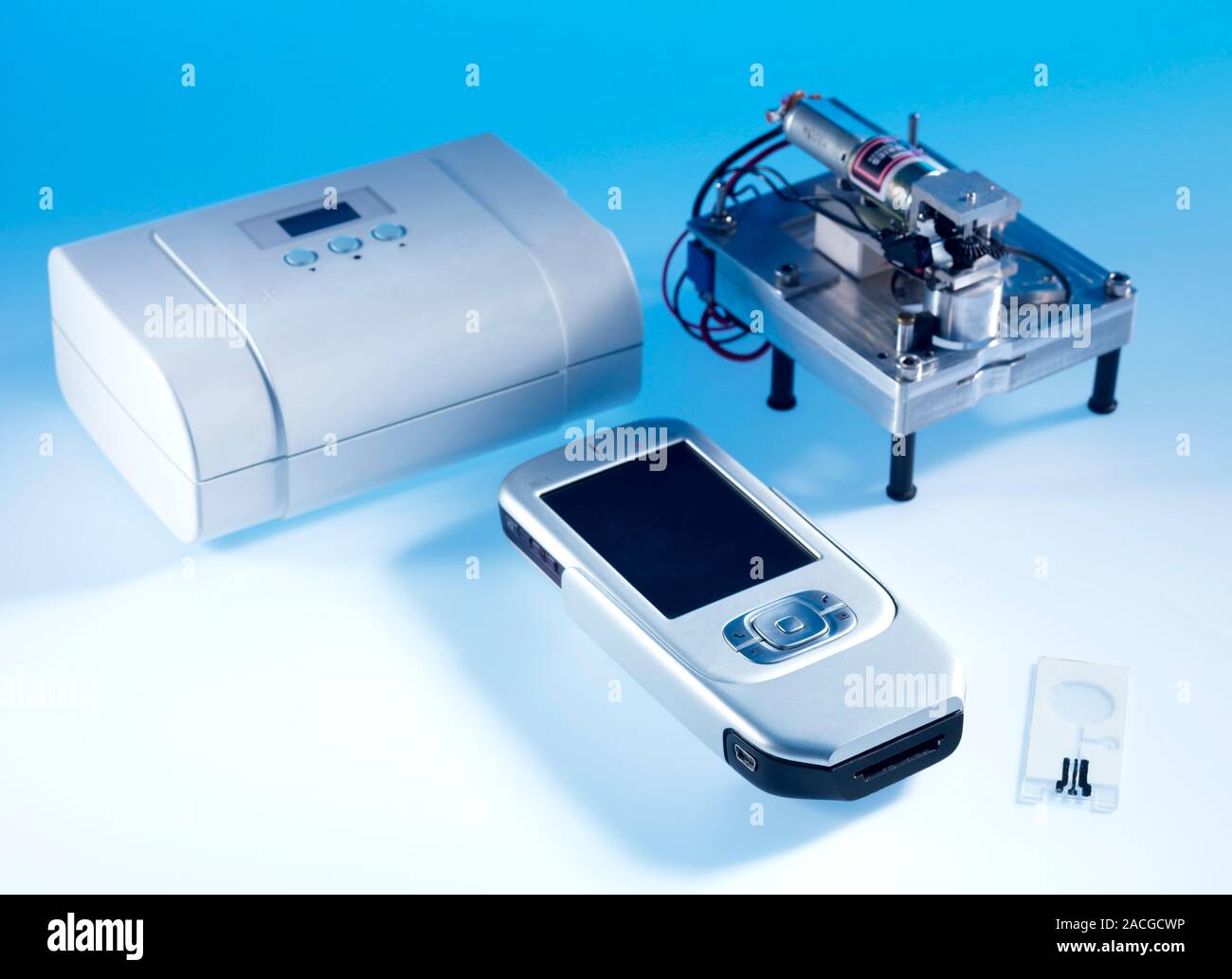 Mobile phone testing equipment. Photographed at the National Physical ...