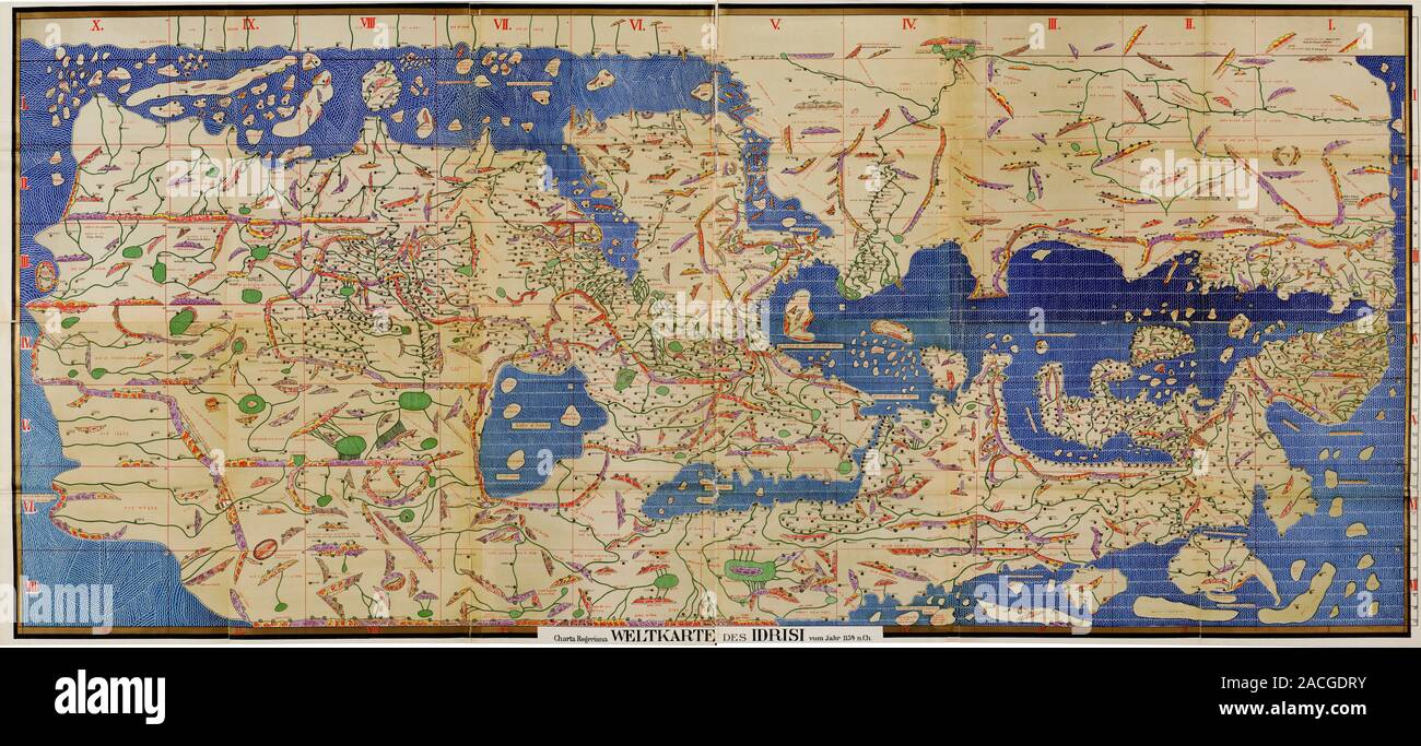Al-Idrisi's world map. This world map, known as the 'Tabula Rogeriana ...