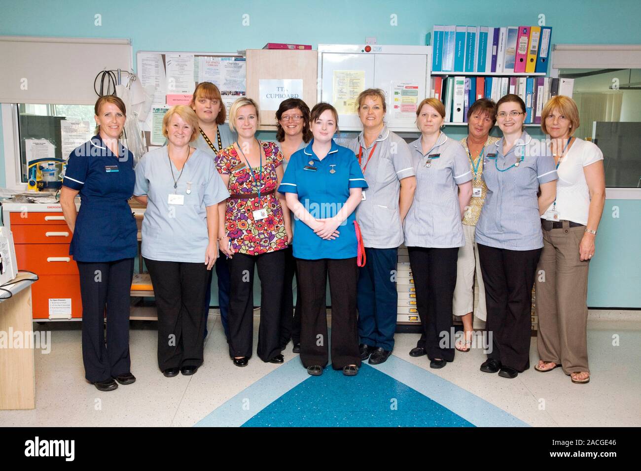 Medical staff. Medical team on the ward of a hospital. Photographed at ...