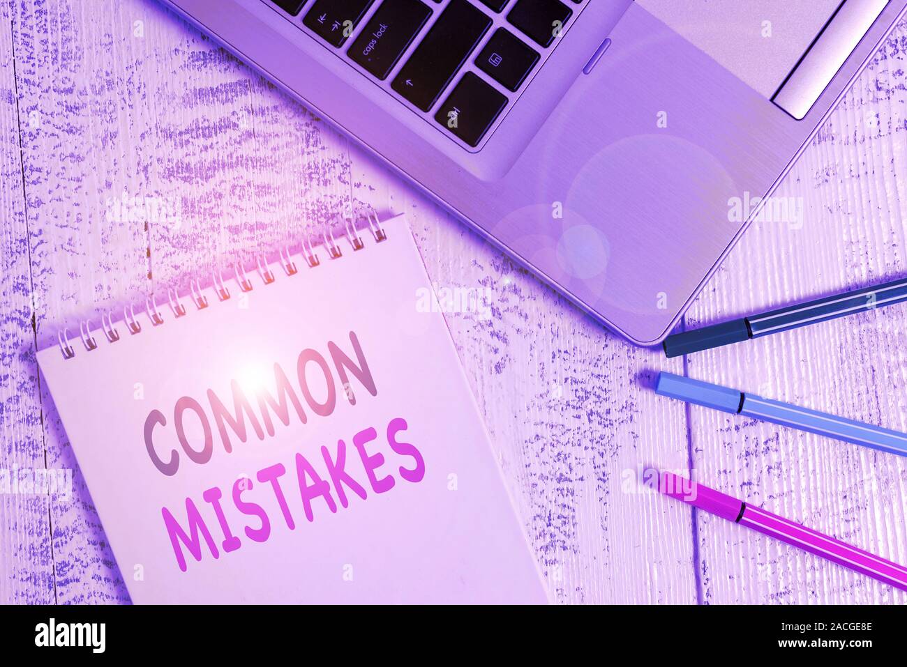 Word writing text Common Mistakes. Business photo showcasing actions ...