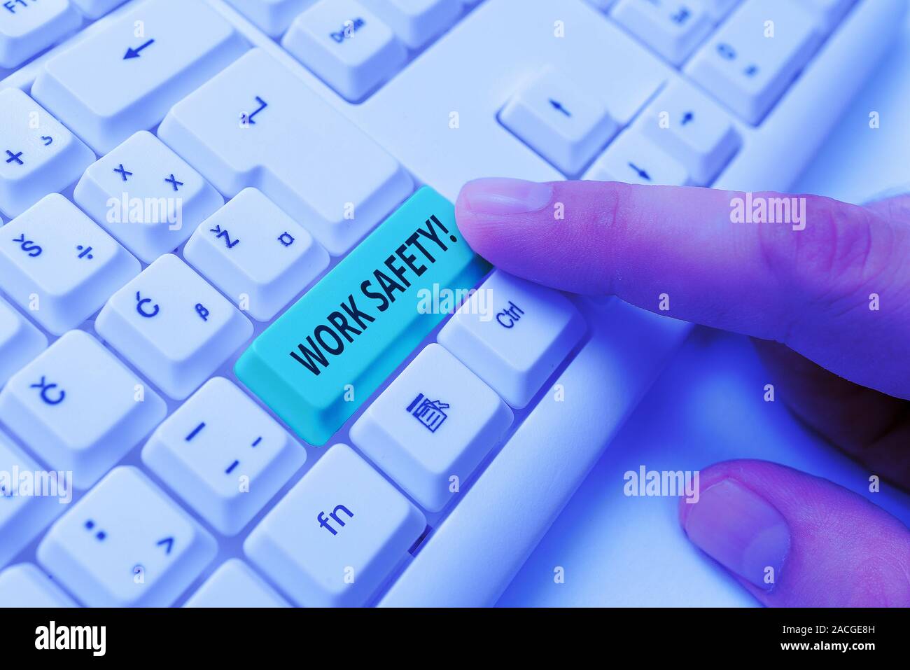 Handwriting text Work Safety. Conceptual photo policies and procedures ...