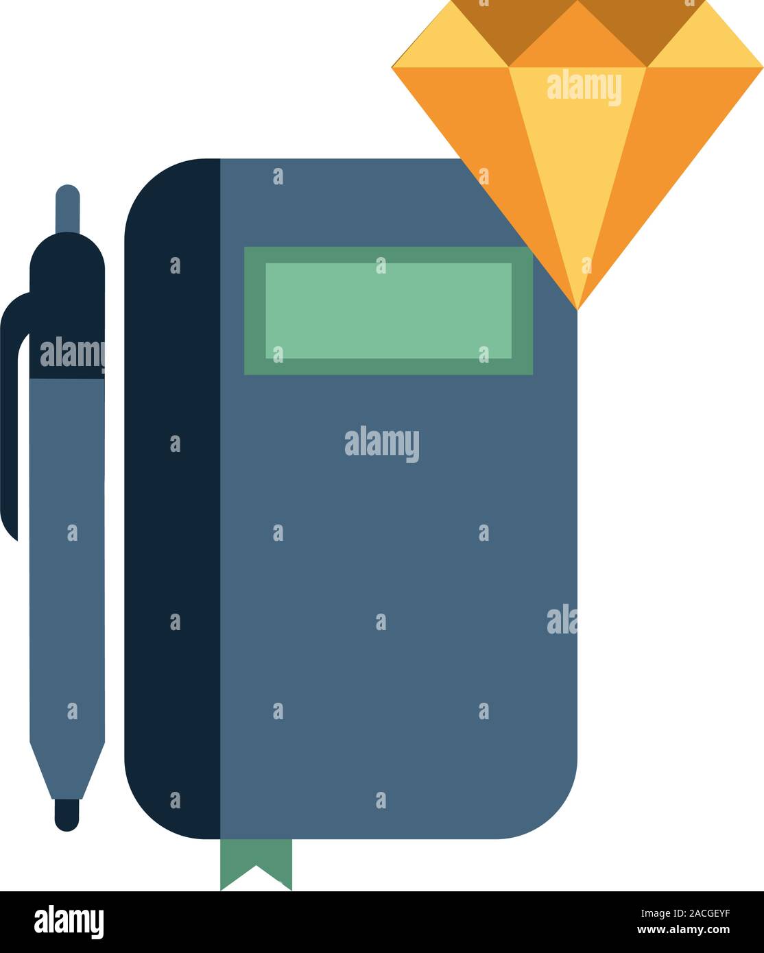 Diary manuscript pen book Stock Vector Images - Alamy