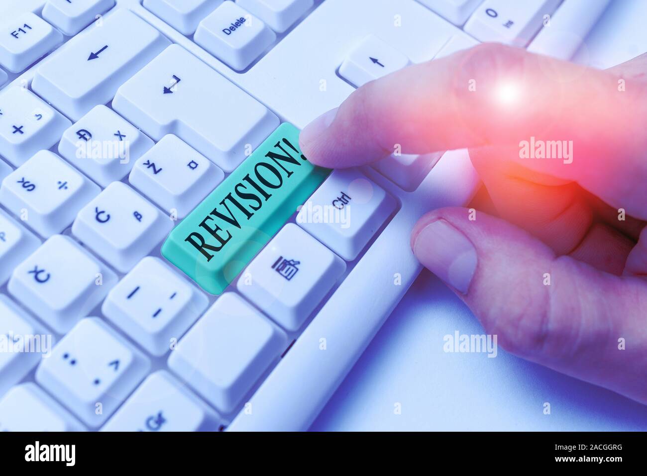 Text sign showing Revision. Business photo text action of revising over ...
