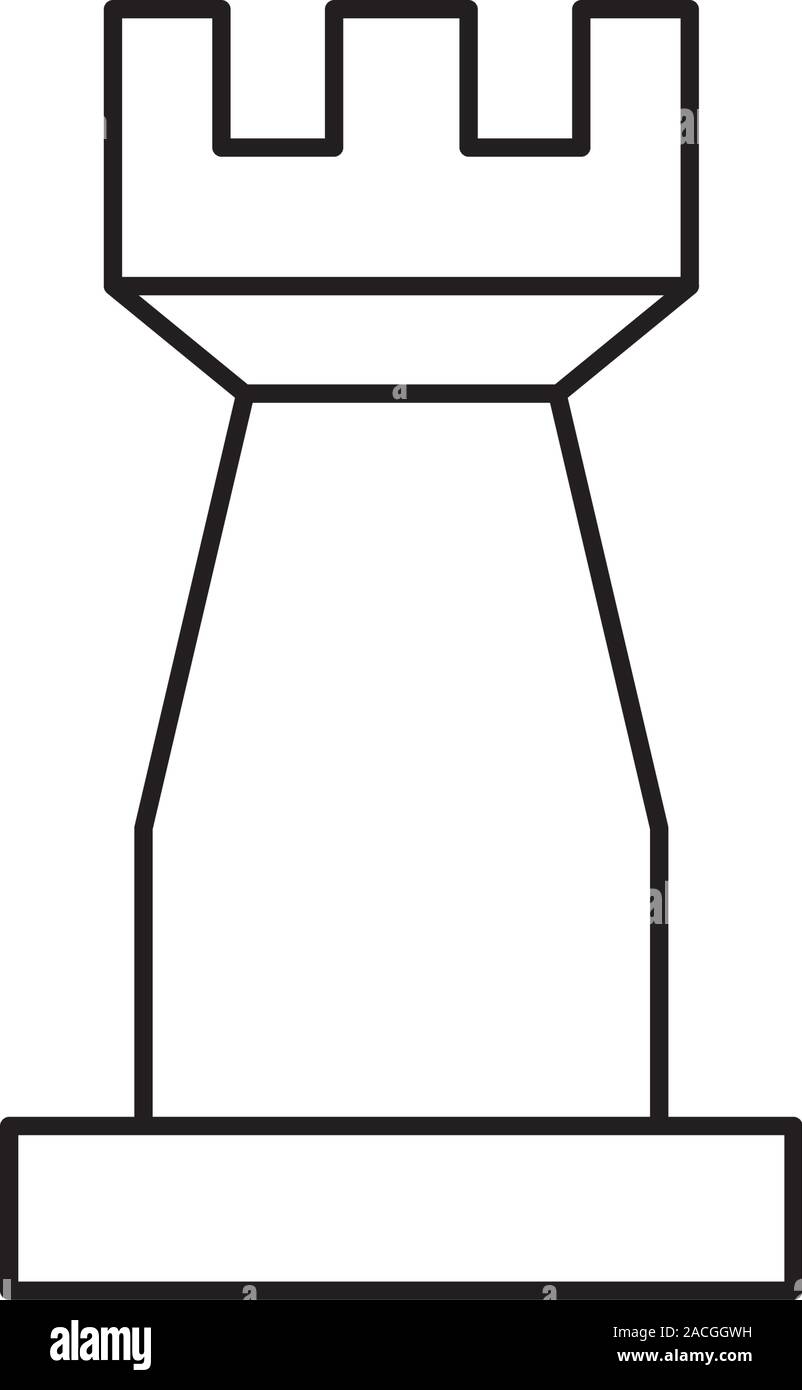 tower chess piece isolated icon Stock Vector Image & Art - Alamy