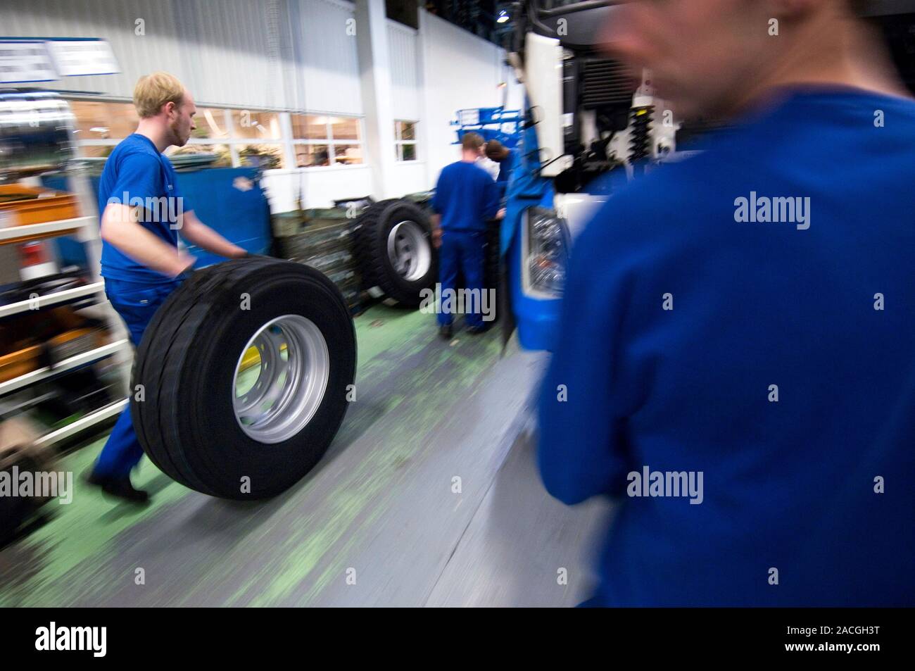 Volvo truck assembly line, Gent, Belgium Stock Photo - Alamy