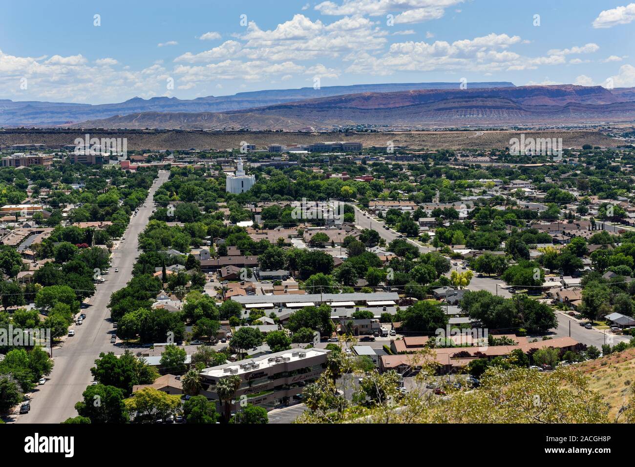 St. George, Utah, aerial View Stock Photo - Alamy