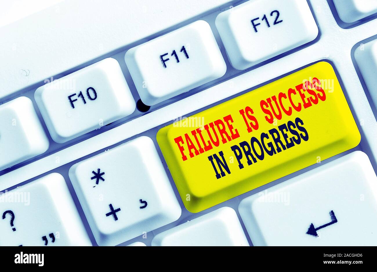 Conceptual hand writing showing Failure Is Success In Progress. Concept ...