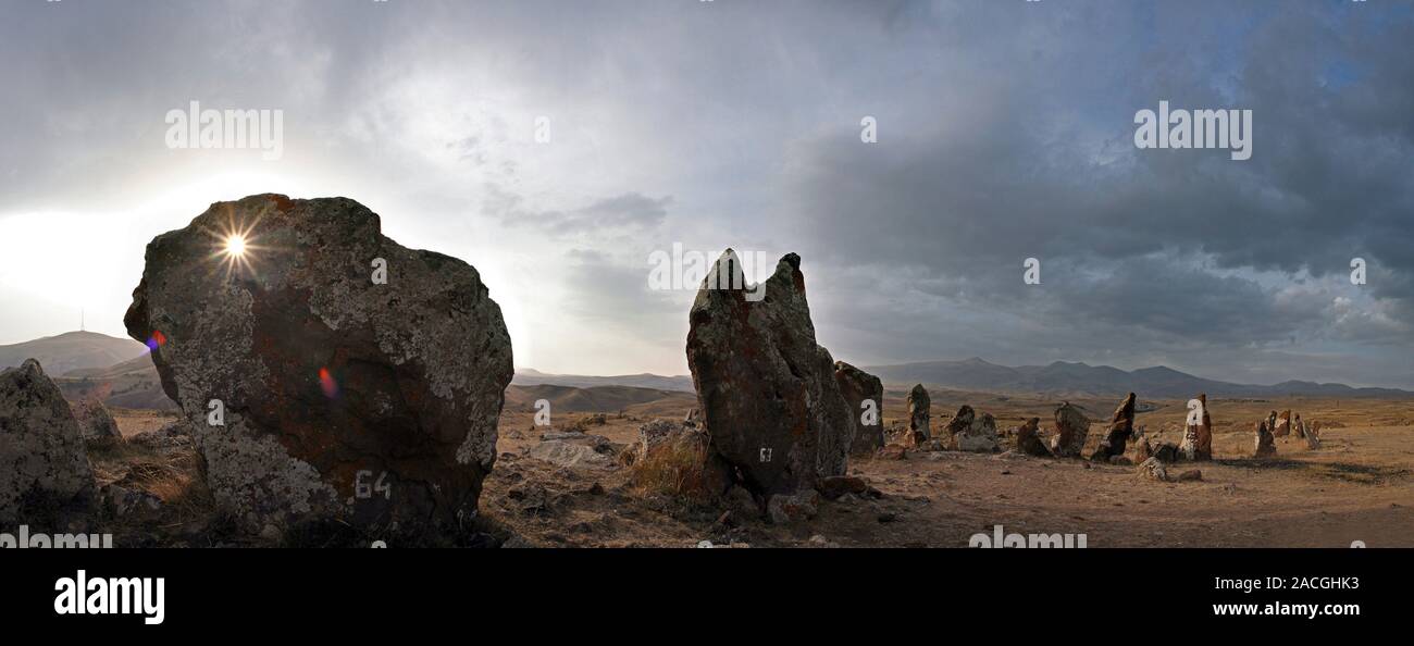 Carahunge observatory. Also known as Karahunj or Zorats Karer, these ...