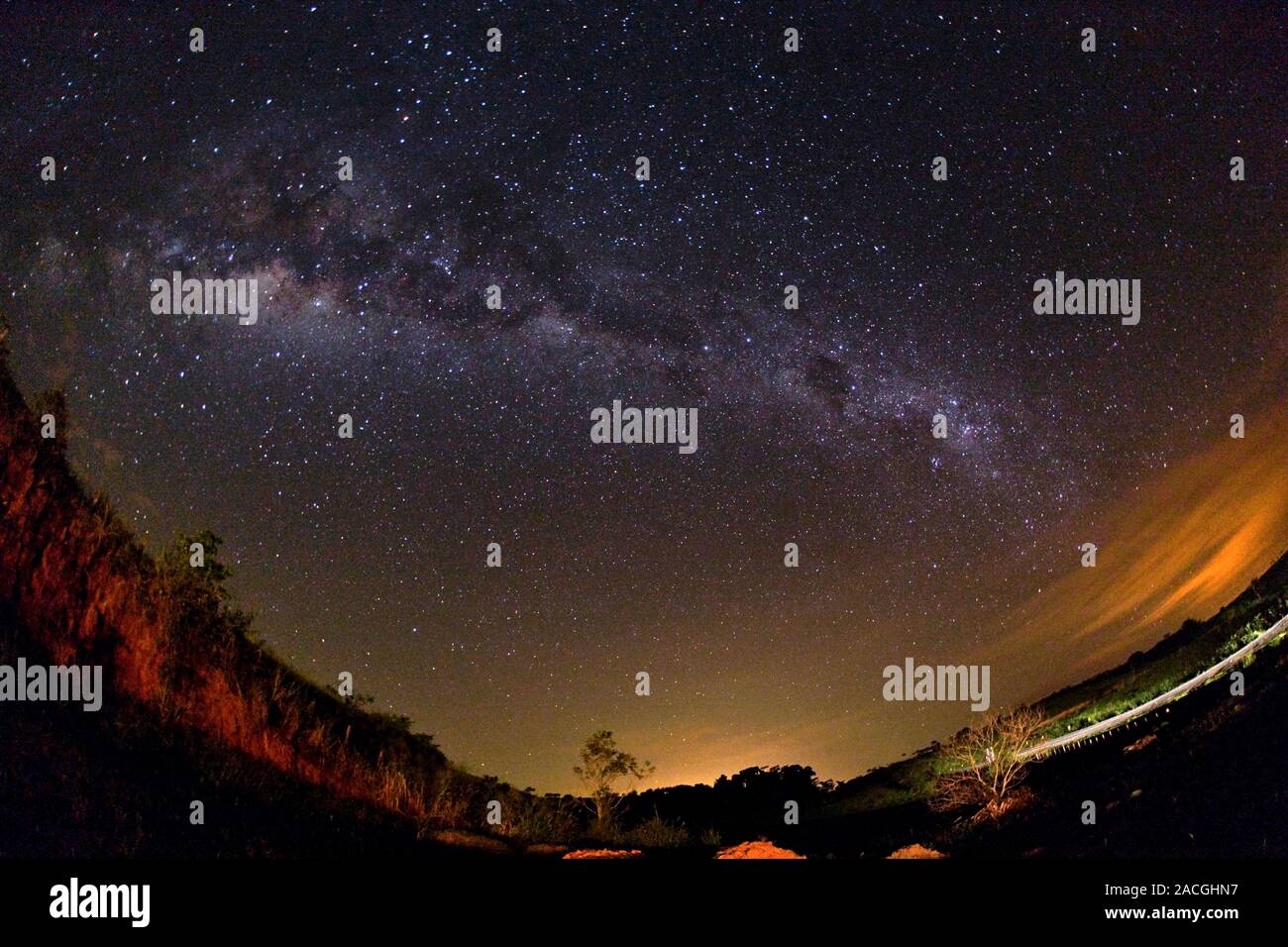 The Milky Way as seen from the southern hemisphere, Brazil Stock Photo ...