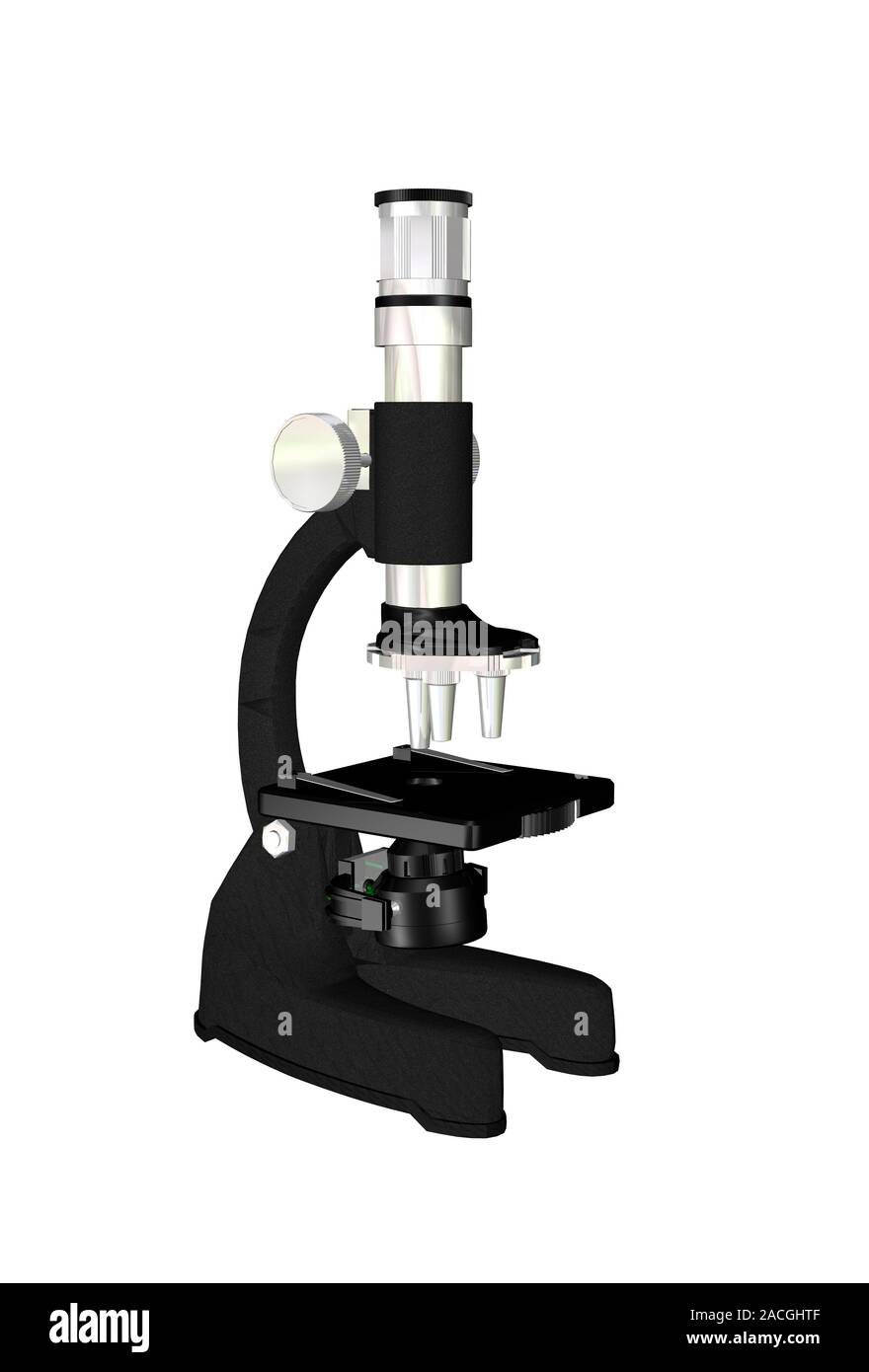 Light microscope, computer artwork Stock Photo - Alamy