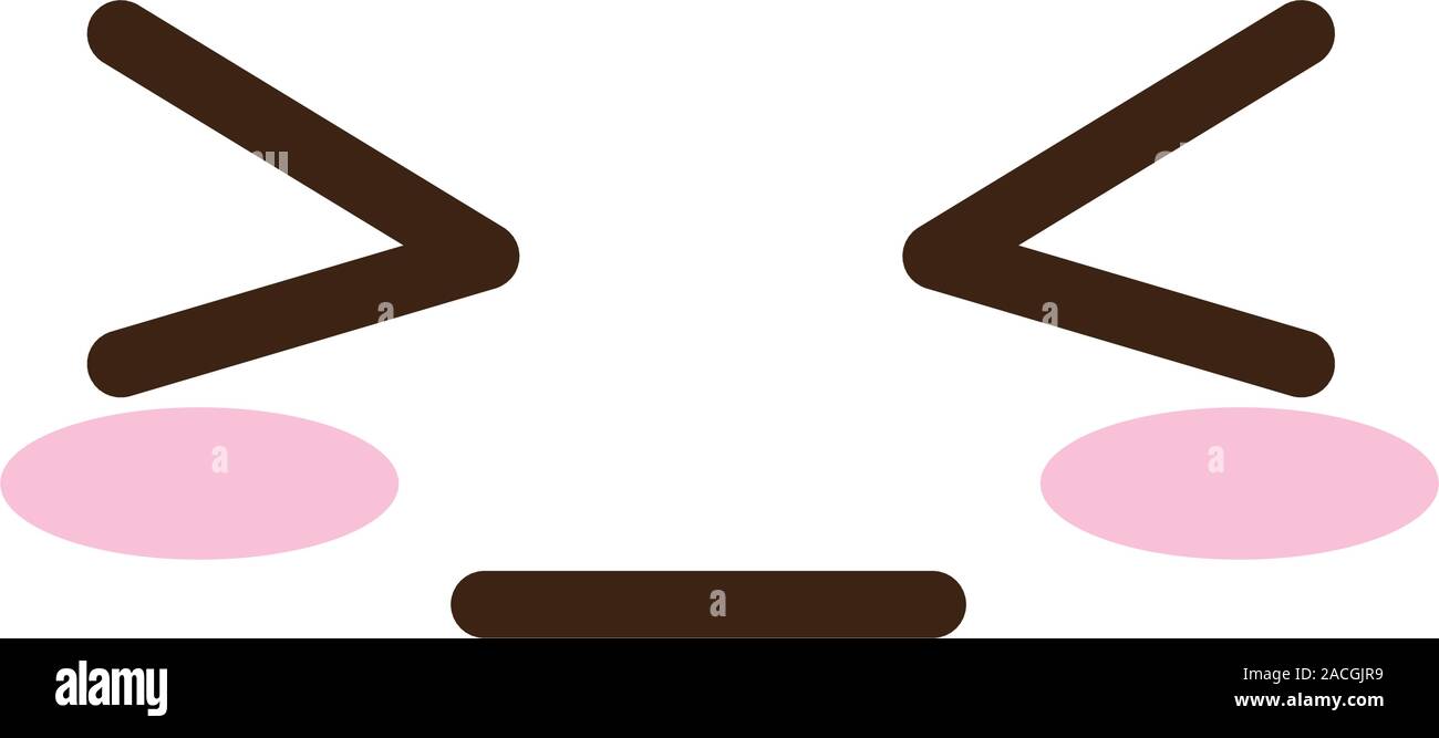 sad face kawaii comic character Stock Vector Image & Art - Alamy