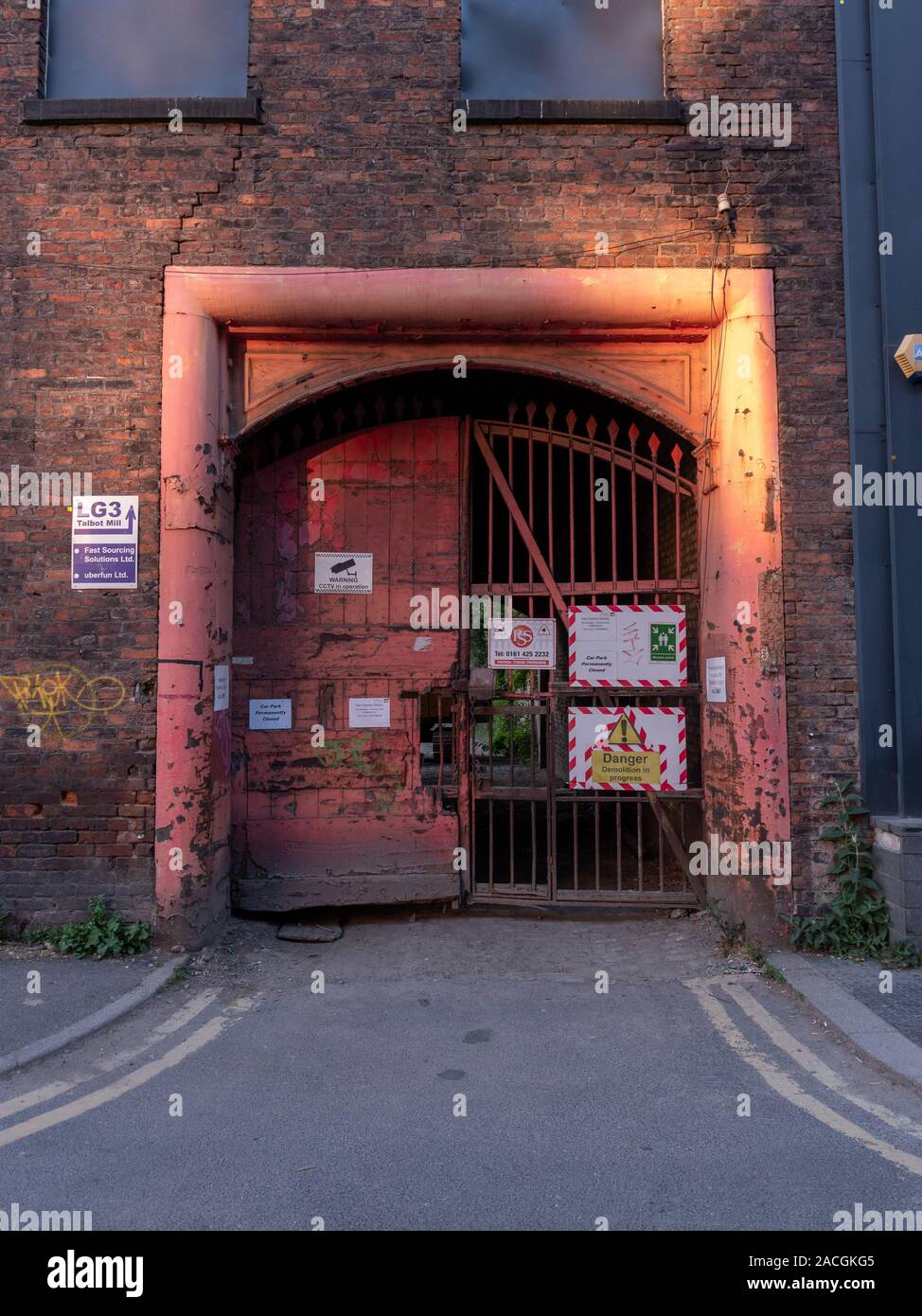 Old Mill Gates Stock Photo - Alamy