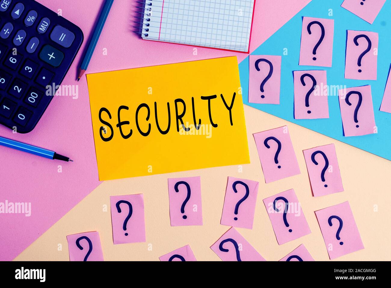 Conceptual hand writing showing Security. Concept meaning The state of ...