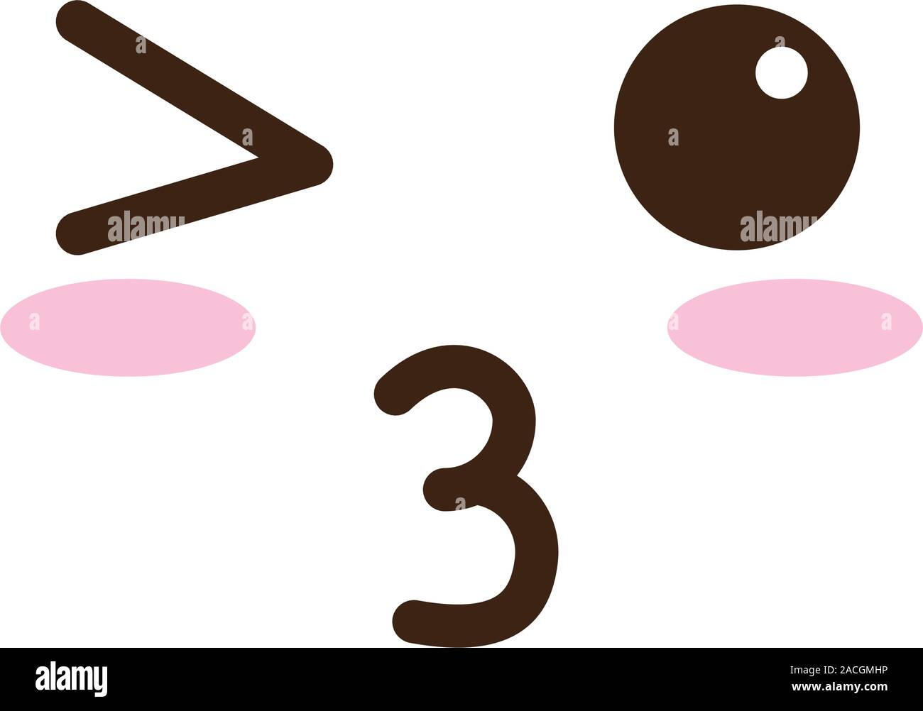 face kissing kawaii comic character Stock Vector Image & Art - Alamy