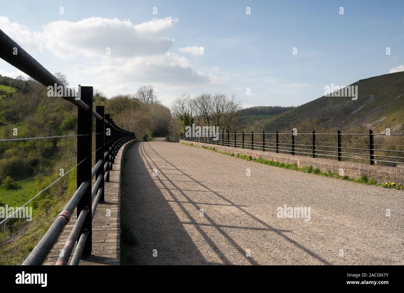 Headstone viaduct, Monsal Dale Derbyshire, the Monsal trail, Peak ...