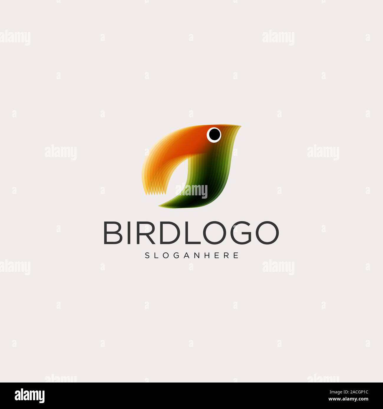 Bird icon logo hi-res stock photography and images - Alamy
