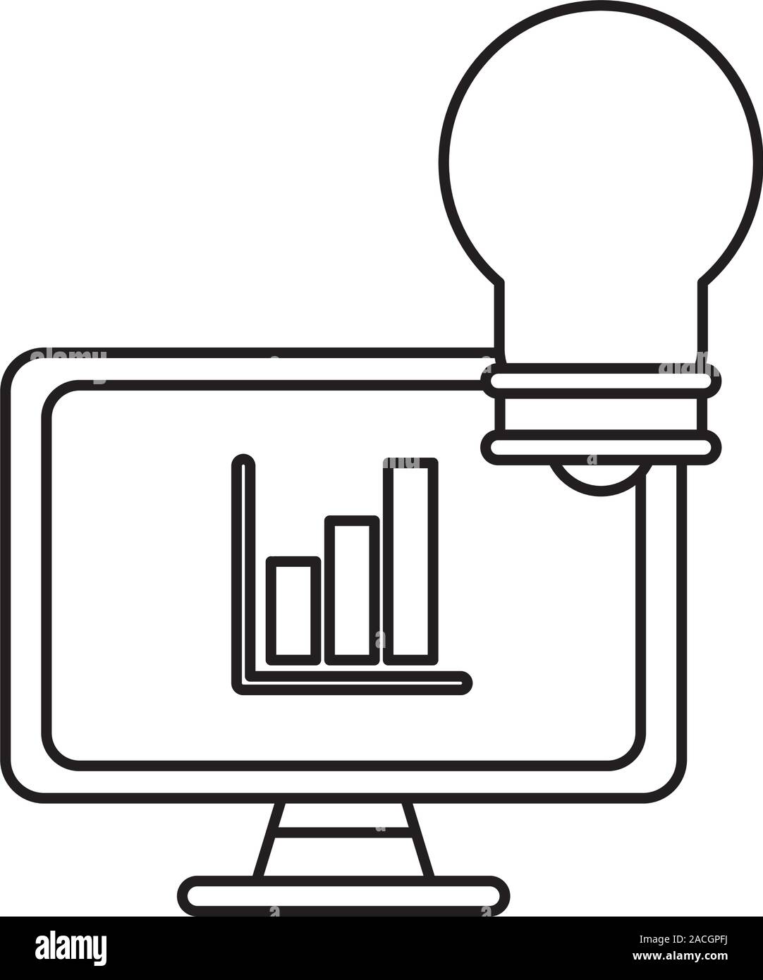 Bulb light desktop statistics hi-res stock photography and images - Alamy