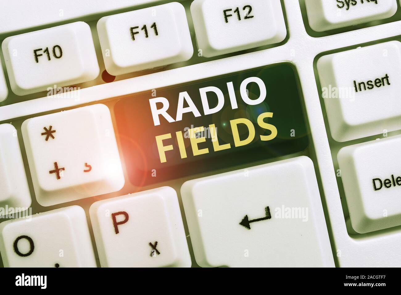 Conceptual hand writing showing Radio Fields. Concept meaning ...